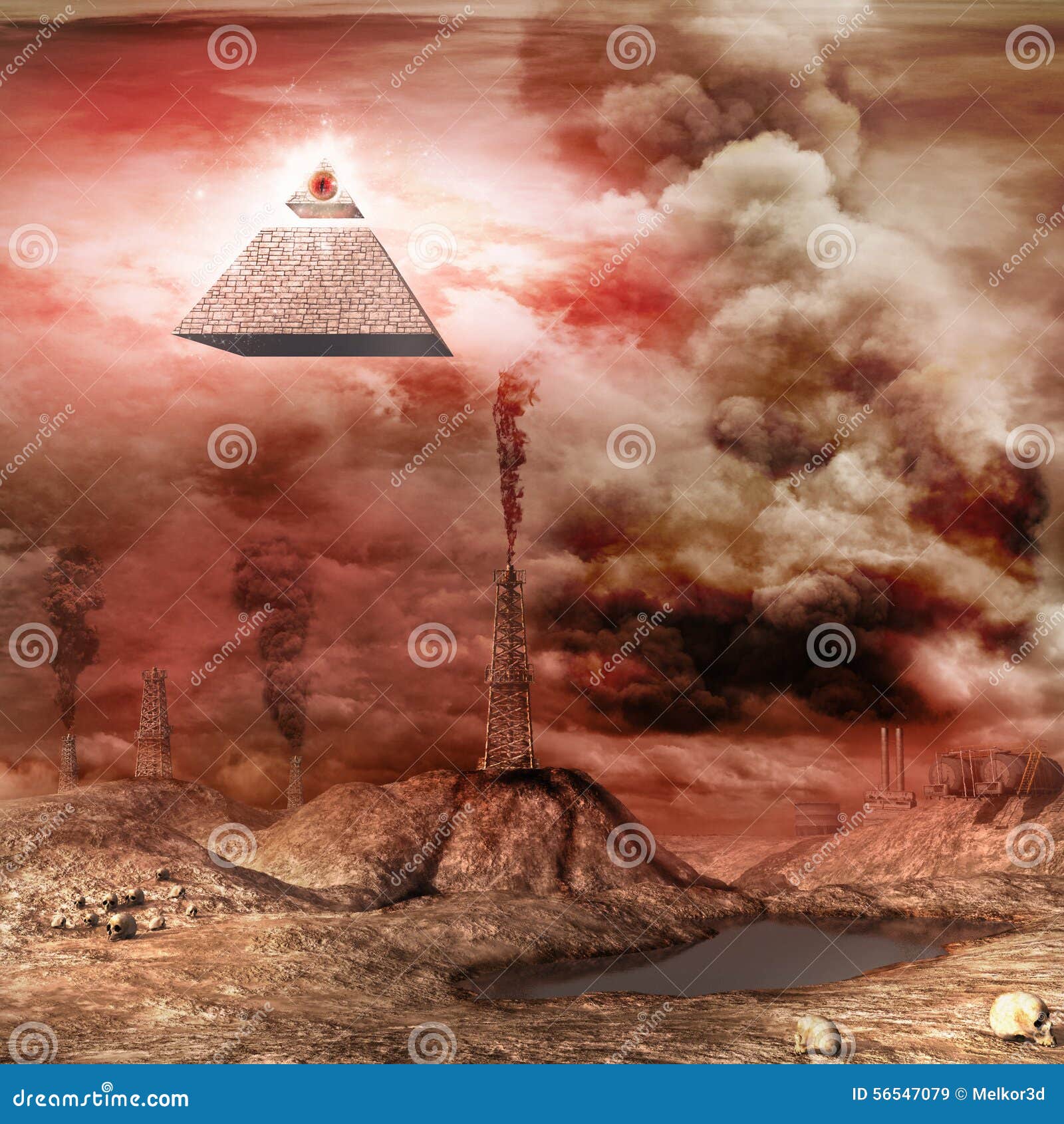 Toy Pyramid Towers On Yellow Background. Children Education ...