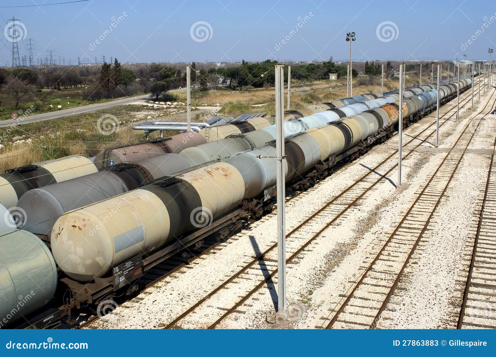 Oil trains stock image. Image of commercial, gasoline - 27863883