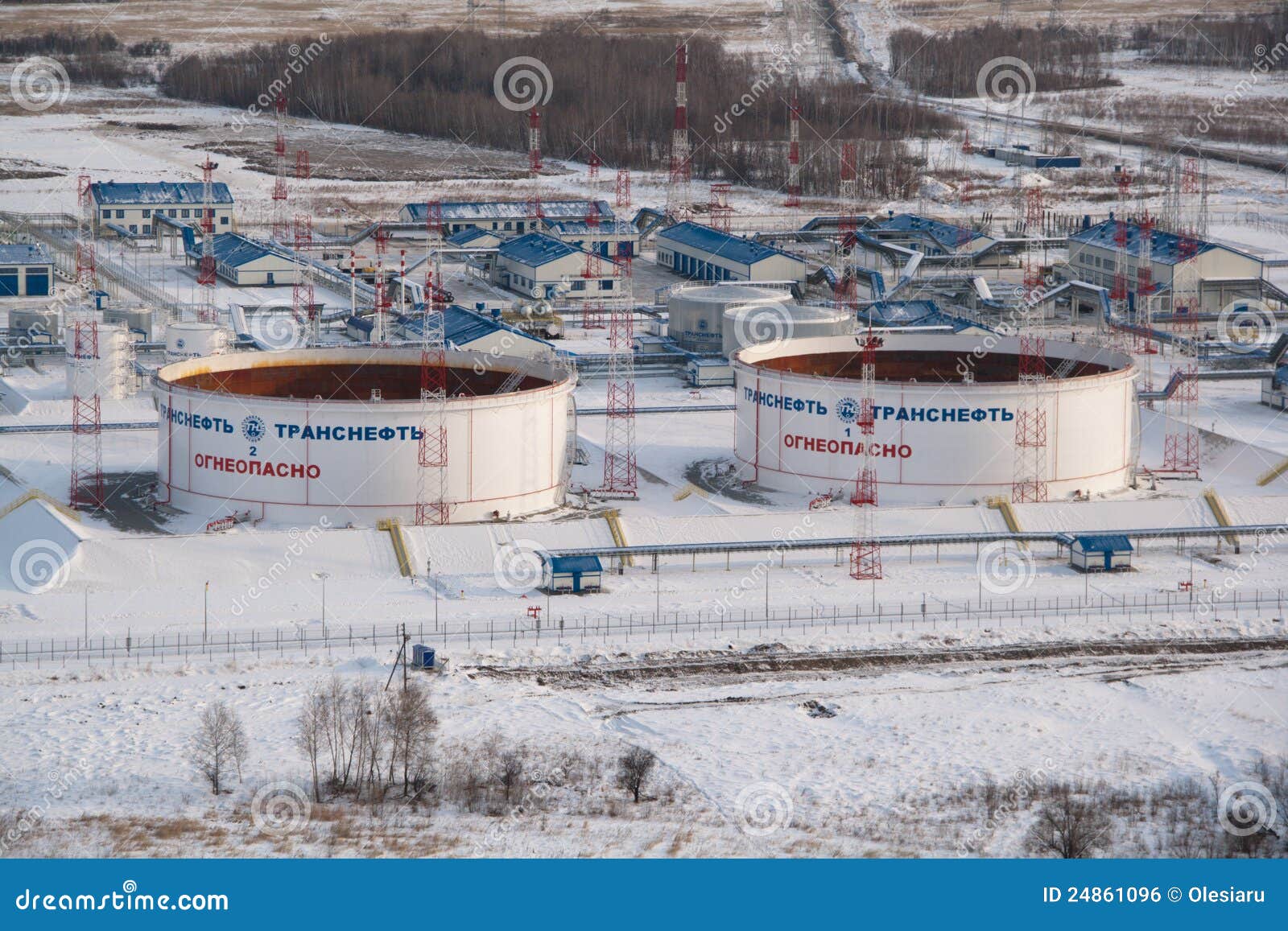 Oil transfer station editorial photo. Image of front - 24861096