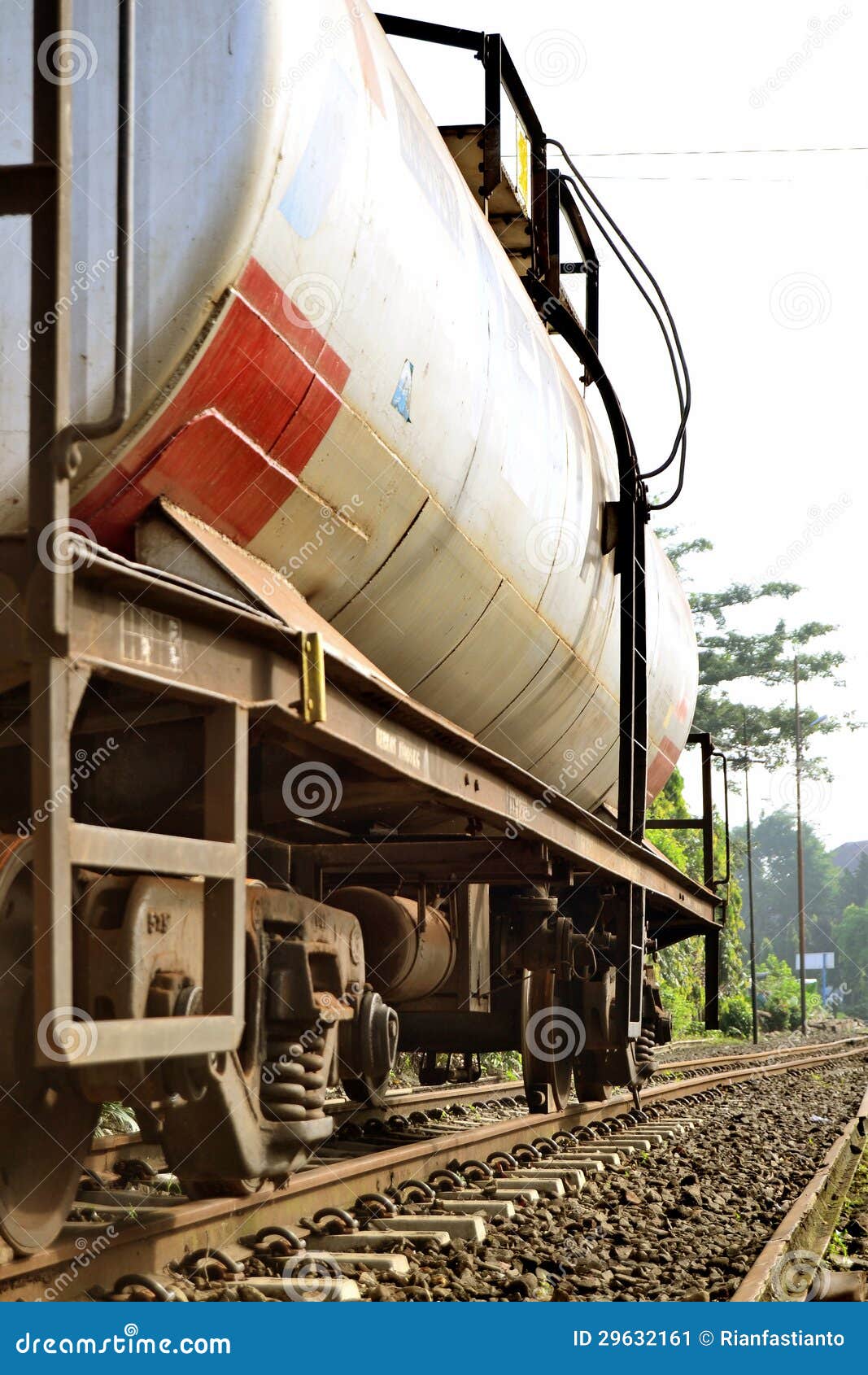 Oil and Fuel Transportation by Rail Stock Image - Image of industrial ...