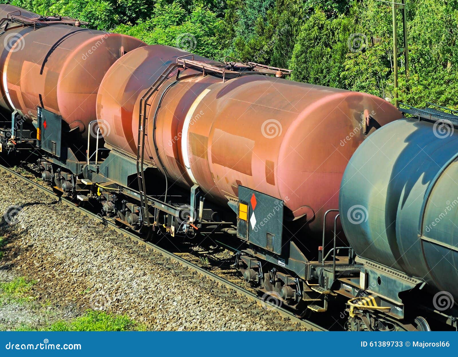 Oil Transportation Railway Carriages Stock Photography | CartoonDealer ...