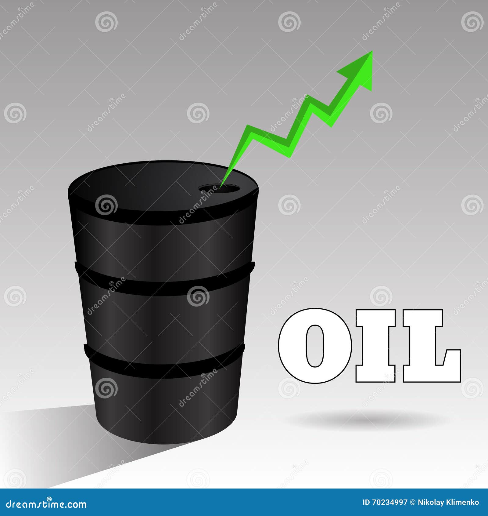 Oil Up Arrow Green Eps 10 Illustration Stock Illustration ...