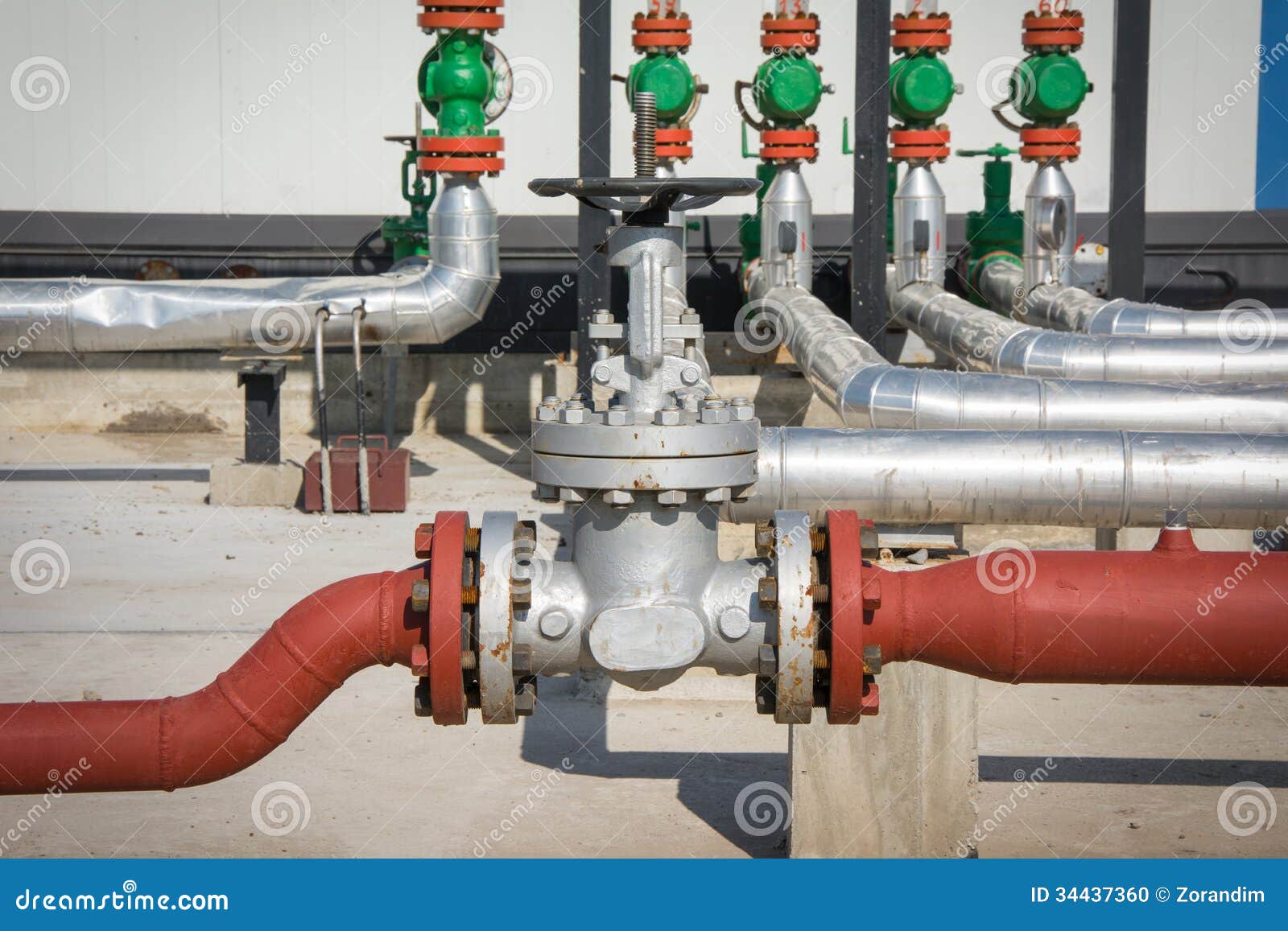 Oil valve stock photo. Image of valve, water, pipeline - 34437360