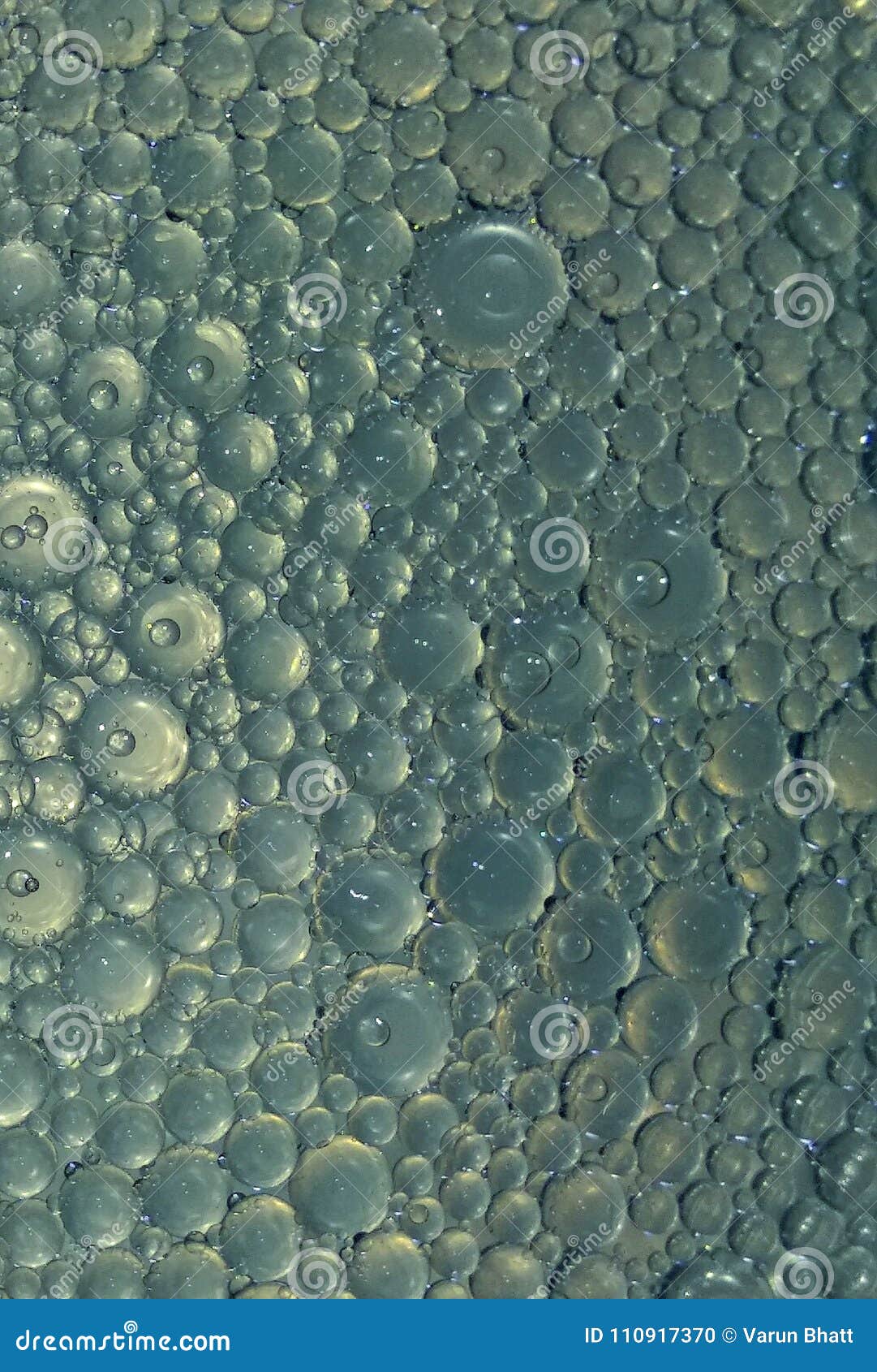 Oil in Water stock photo. Image of structure, cell, globule - 110917370