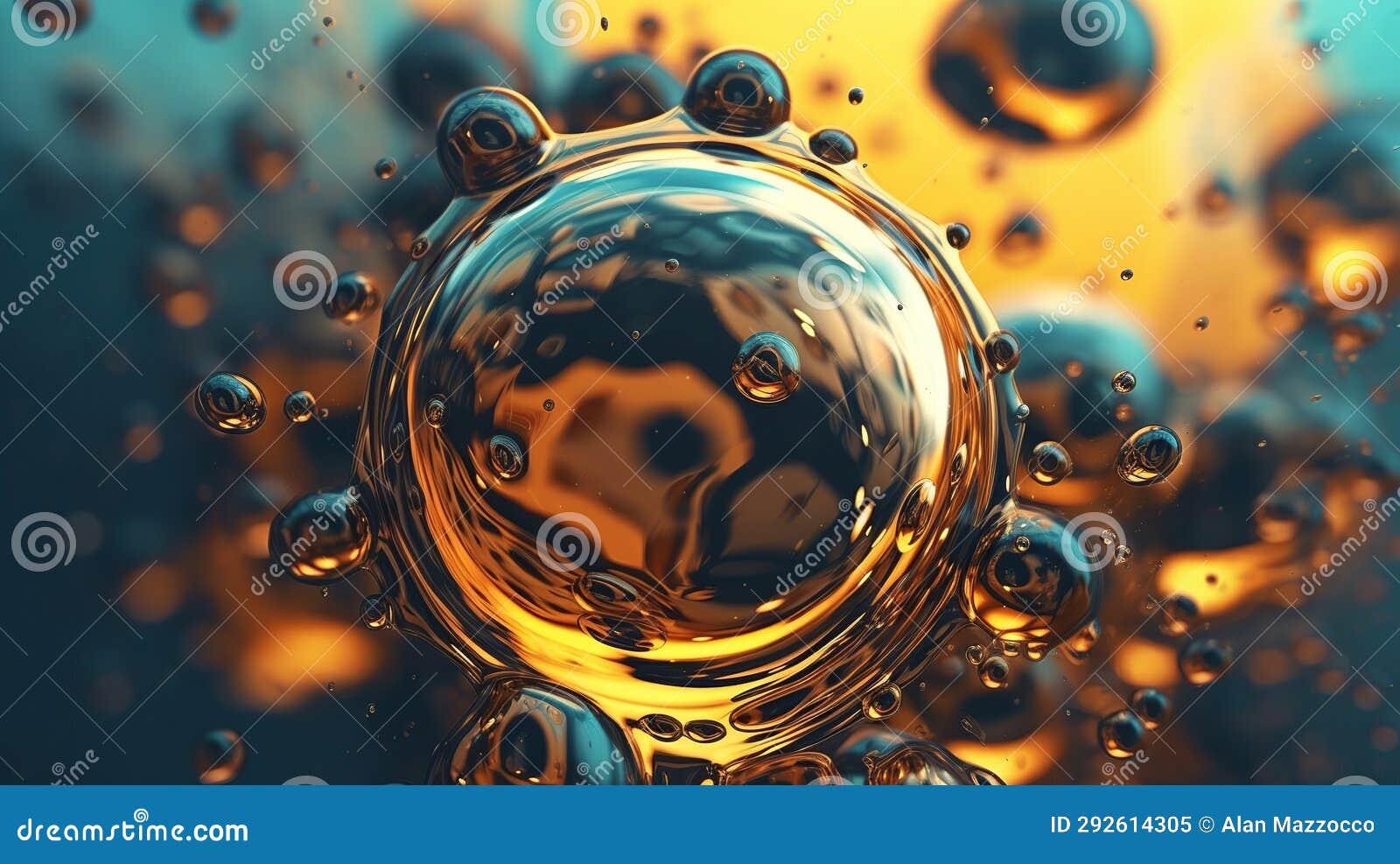 Oil and Water Texture, Macro Drop Texture, Abstract Background, Bubbles ...