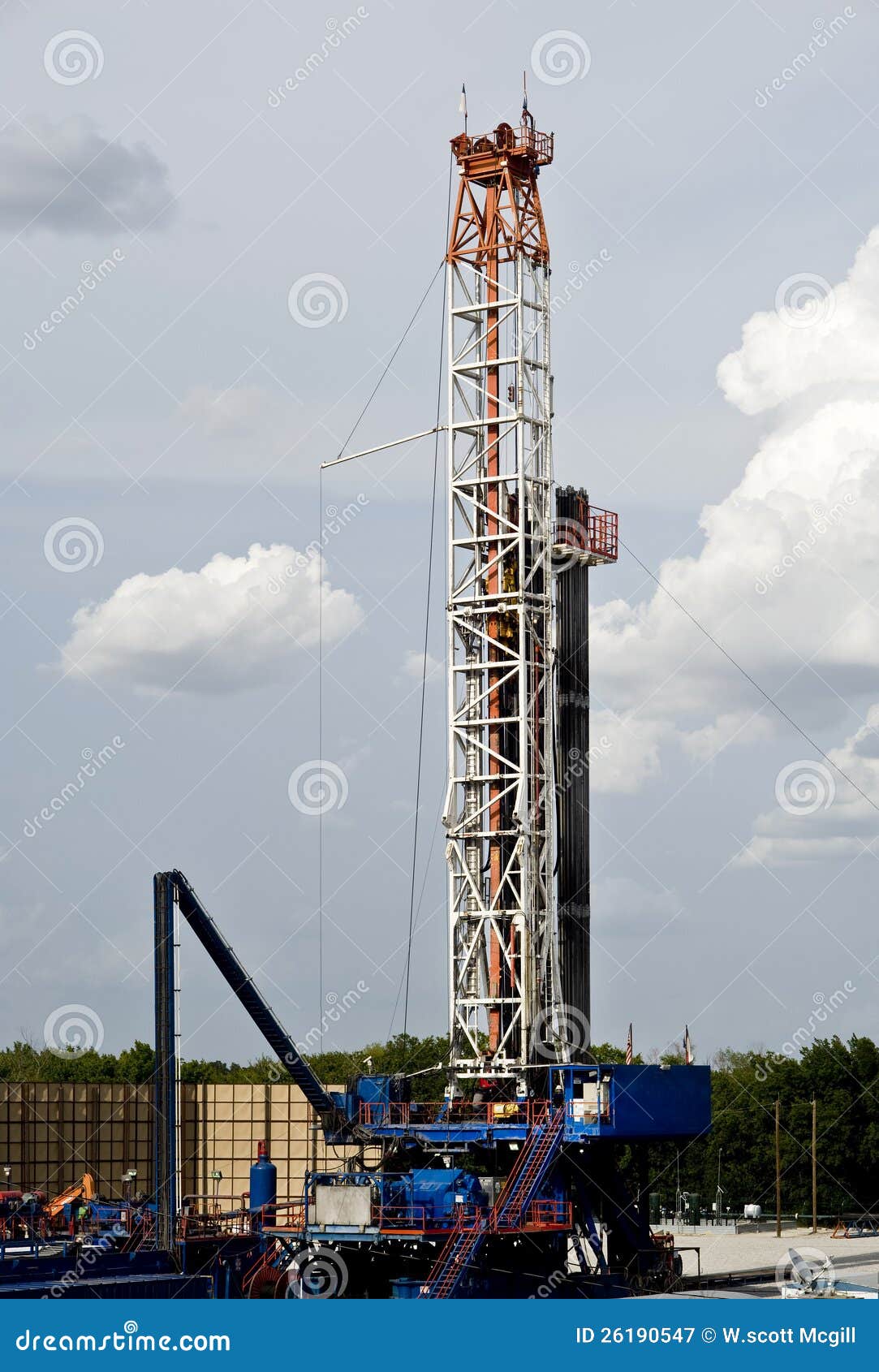 Oil well stock image. Image of prospecting, drilling - 26190547