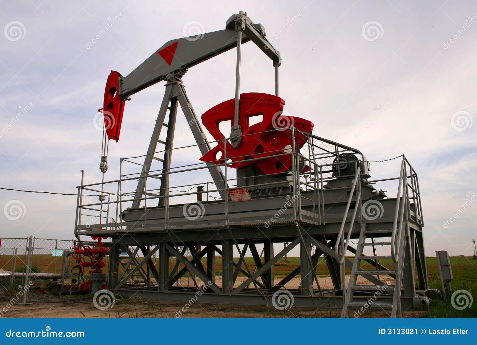 Oil well stock image. Image of pump, fuel, petrol, steel - 3133081