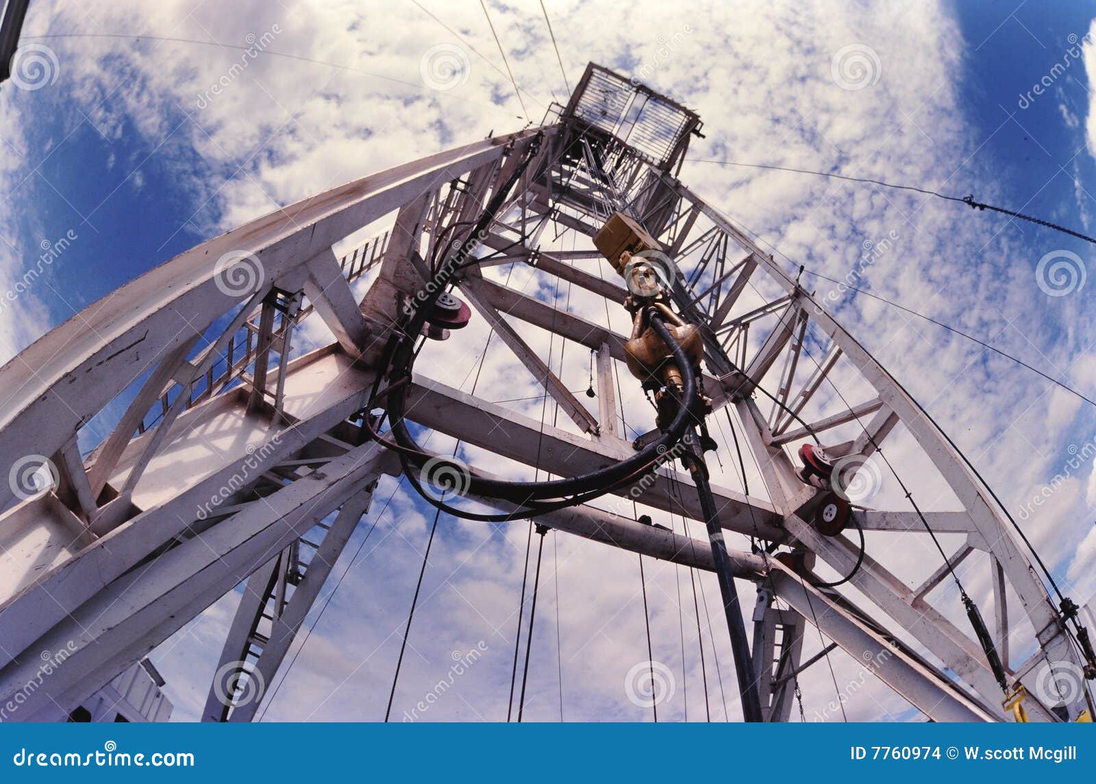 Oil Well Derrick stock photo. Image of fuel, fossil, petroleum - 7760974