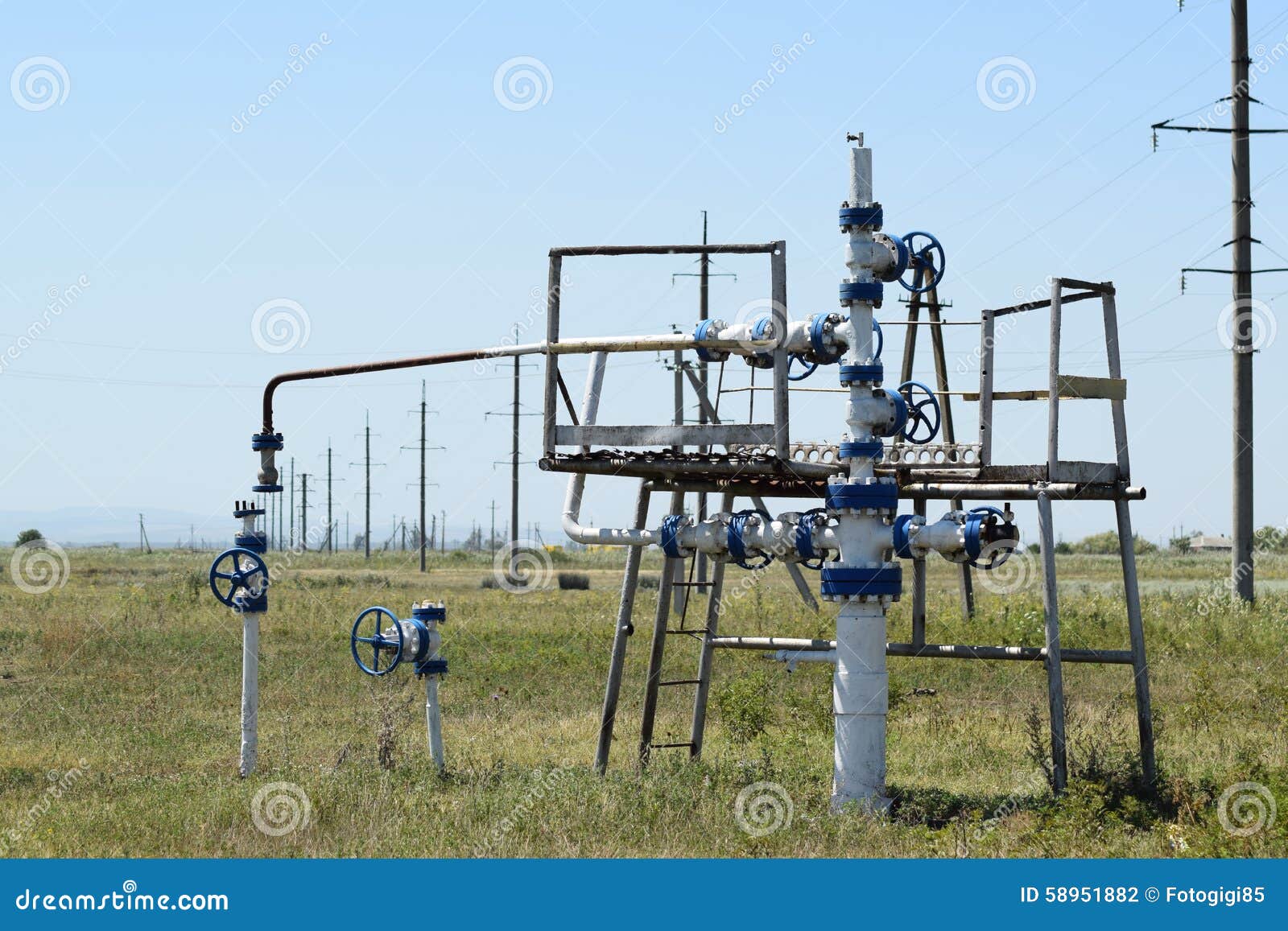 Oil well stock photo. Image of integral, jack, machine - 58951882