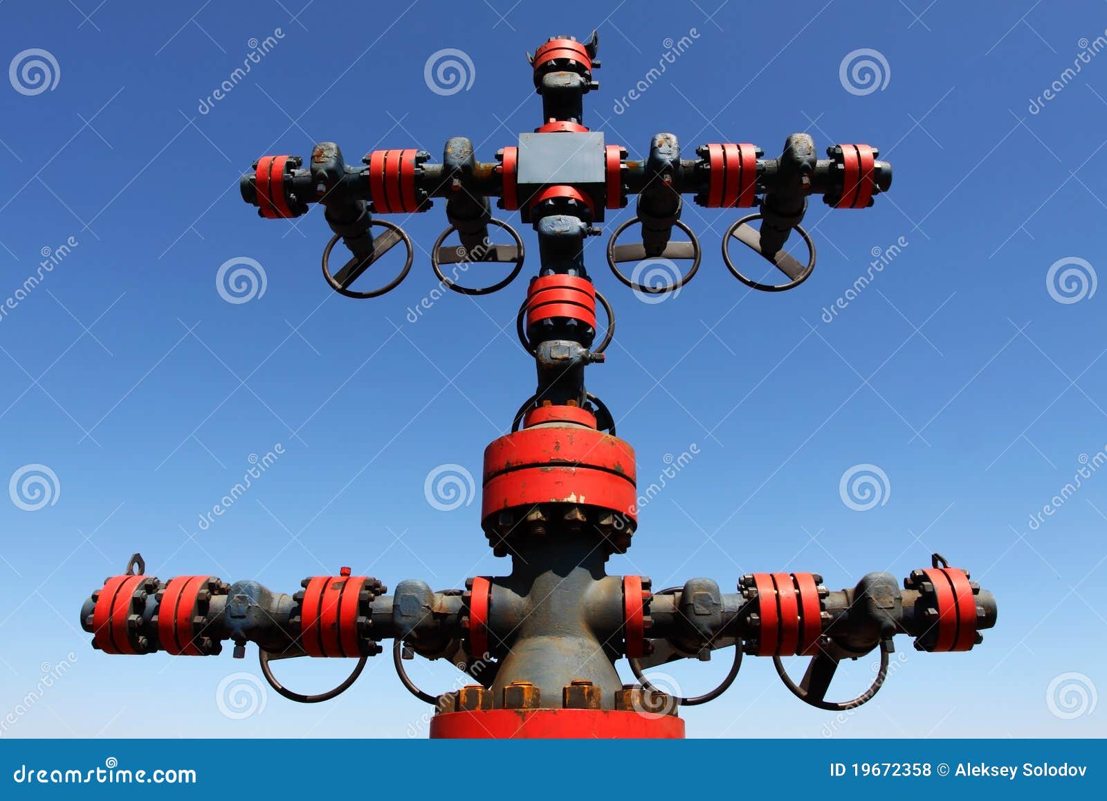 Oil well head stock photo. Image of industrial, control - 19672358