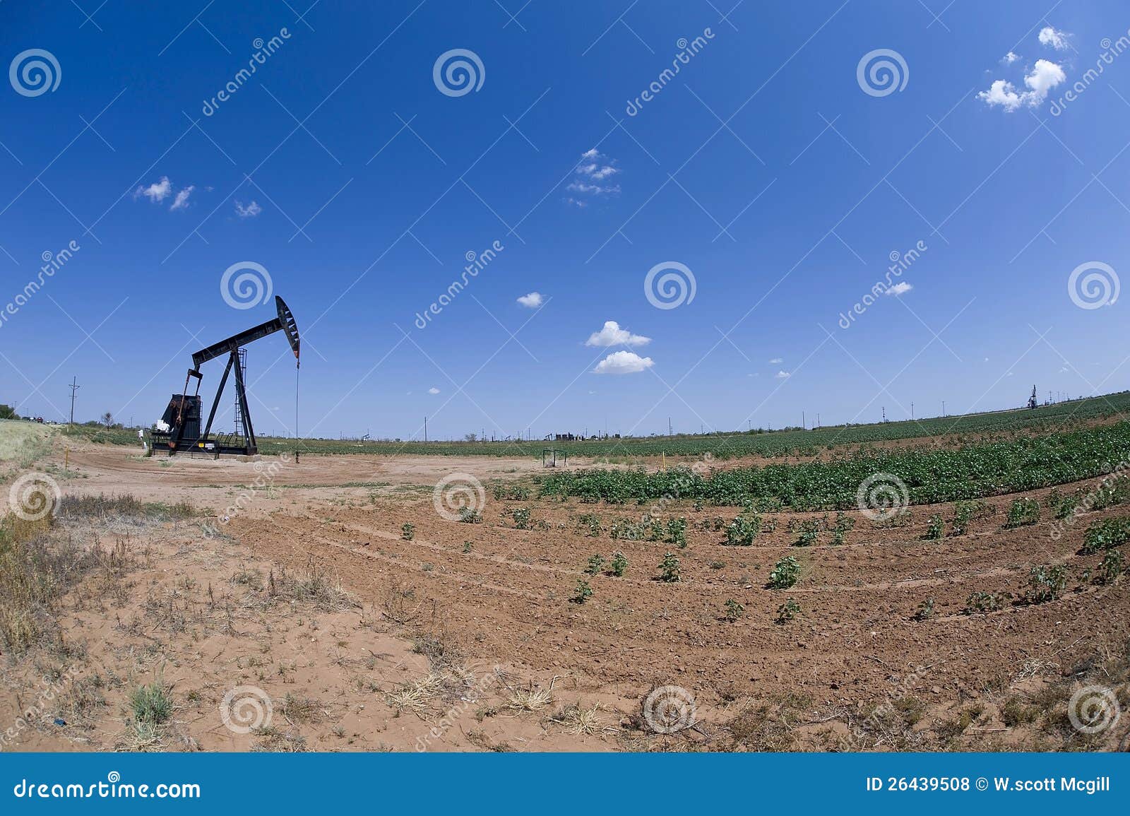 Oil Well Pumper. stock photo. Image of pipeline, diesel - 26439508