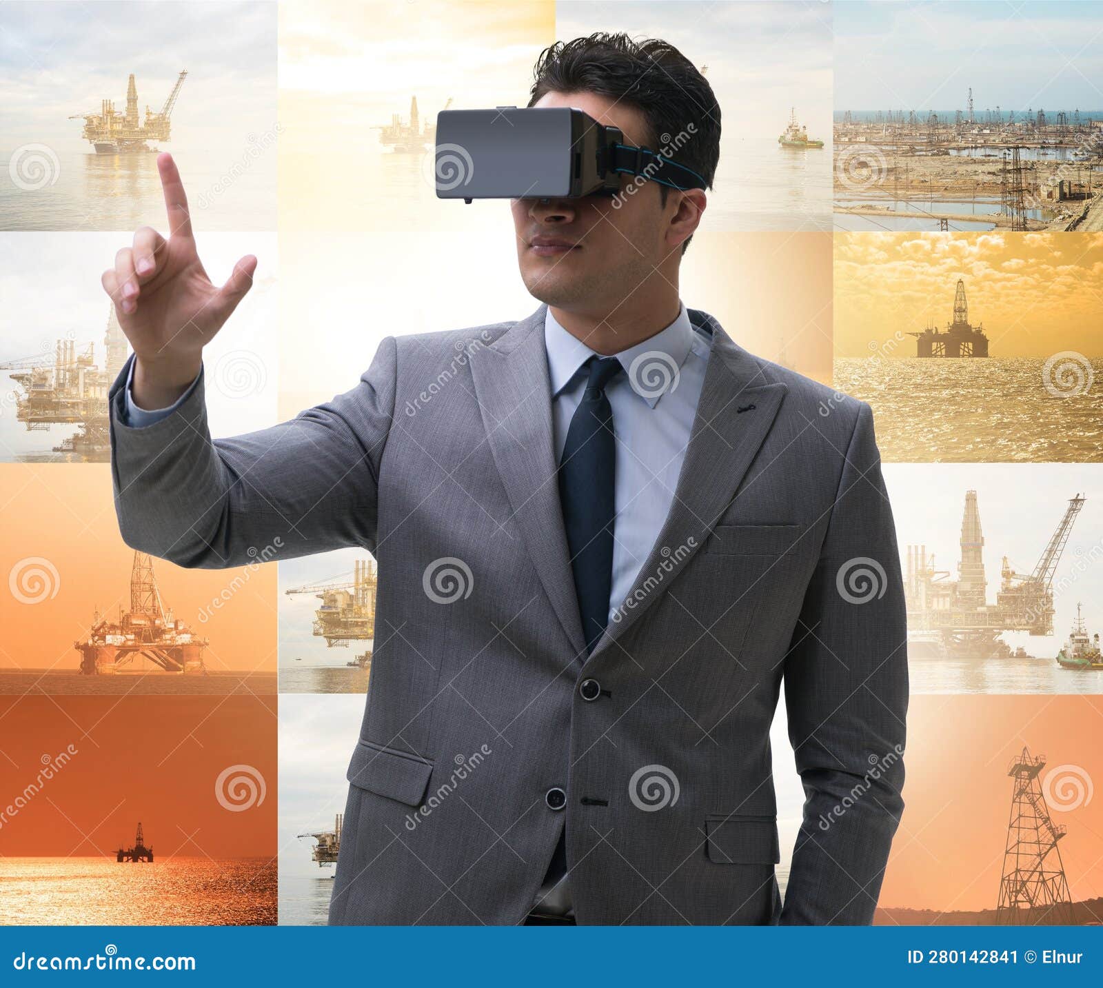 Oil Worker in Remote Operations Concept in Oil Industry Stock ...