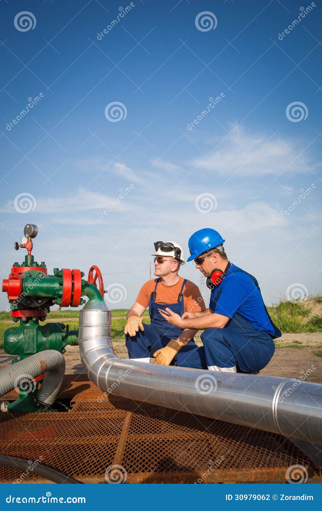 Oil workers stock photo. Image of business, manager, plant - 30979062