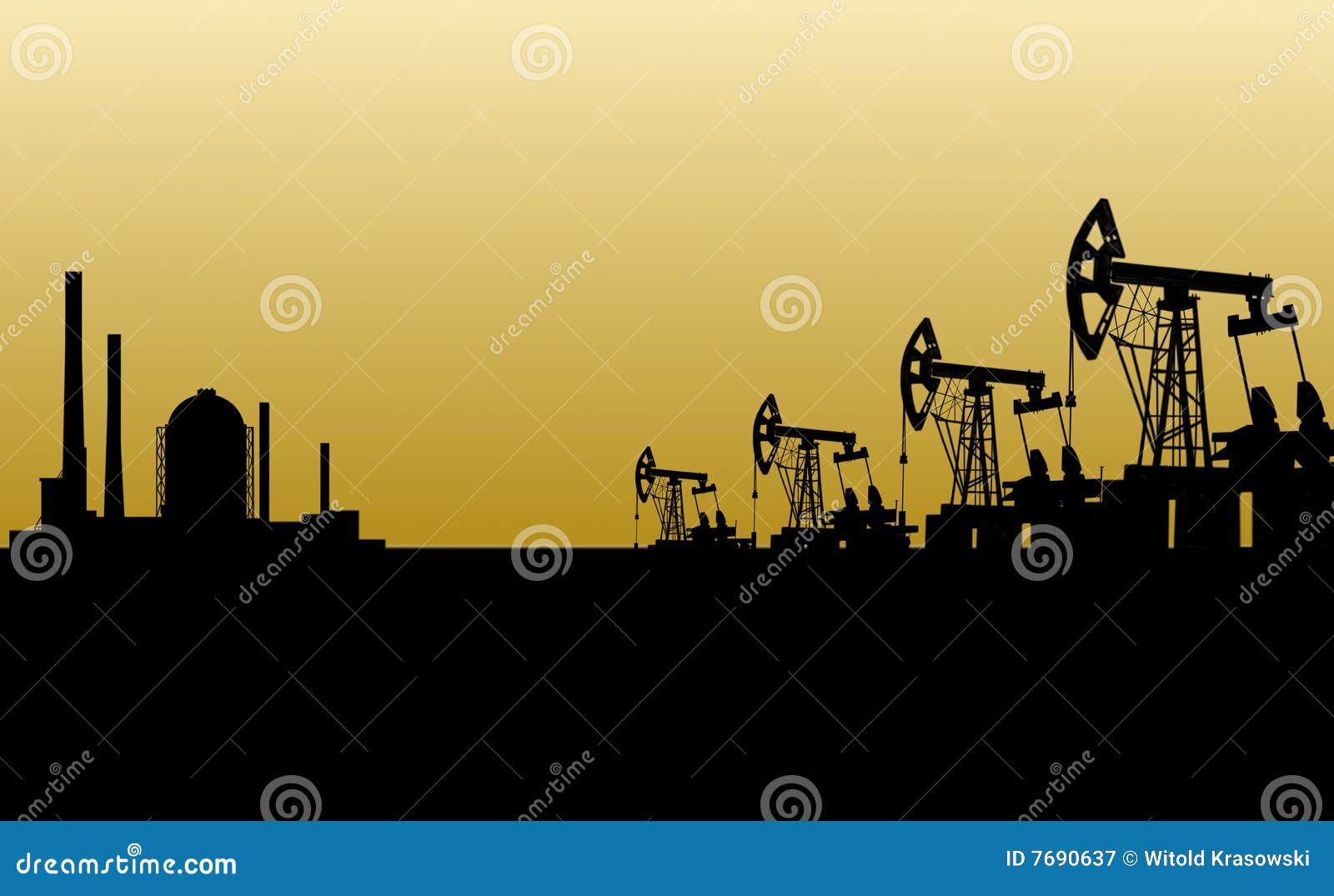 Oilfield stock illustration. Illustration of pipeline - 7690637