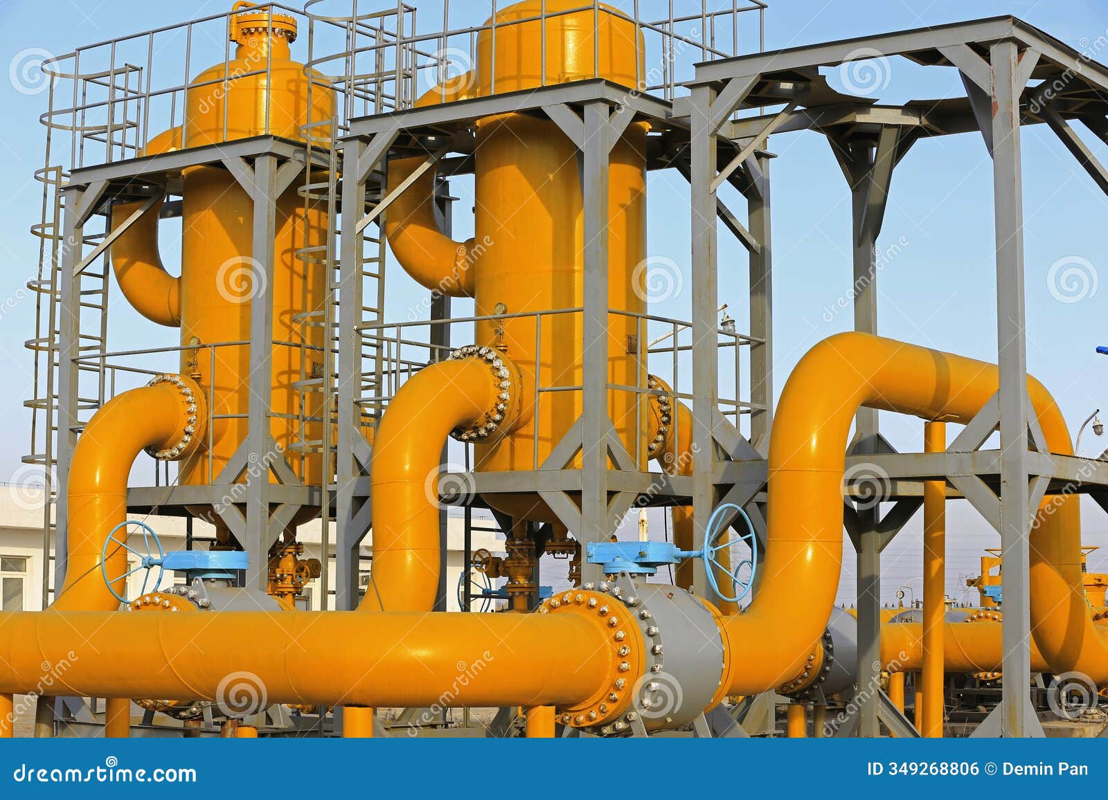 Oilfield Equipment and Pipeline Stock Photo - Image of tight, safe ...