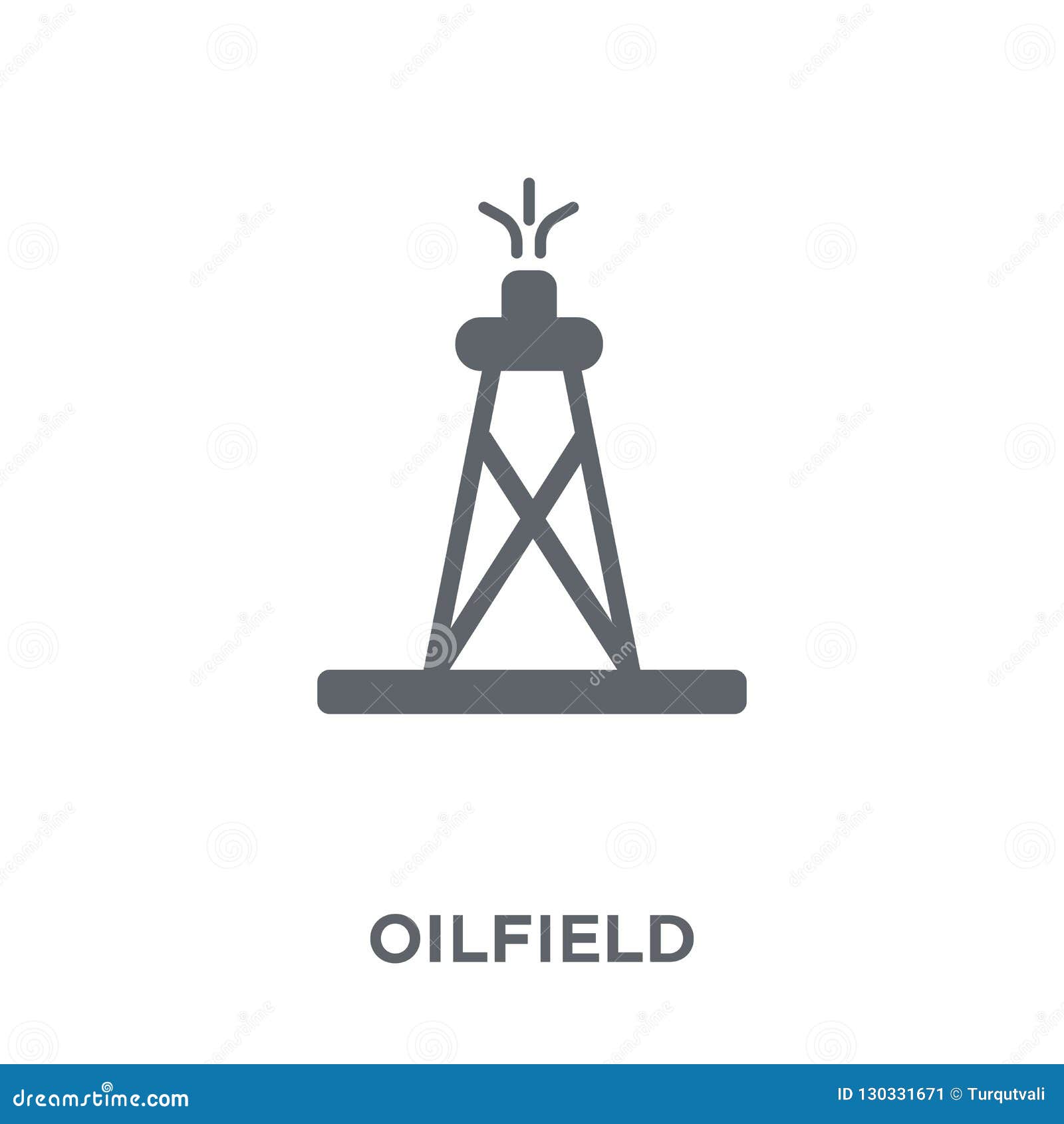 Oilfield Icon from Collection. Stock Vector - Illustration of resource ...