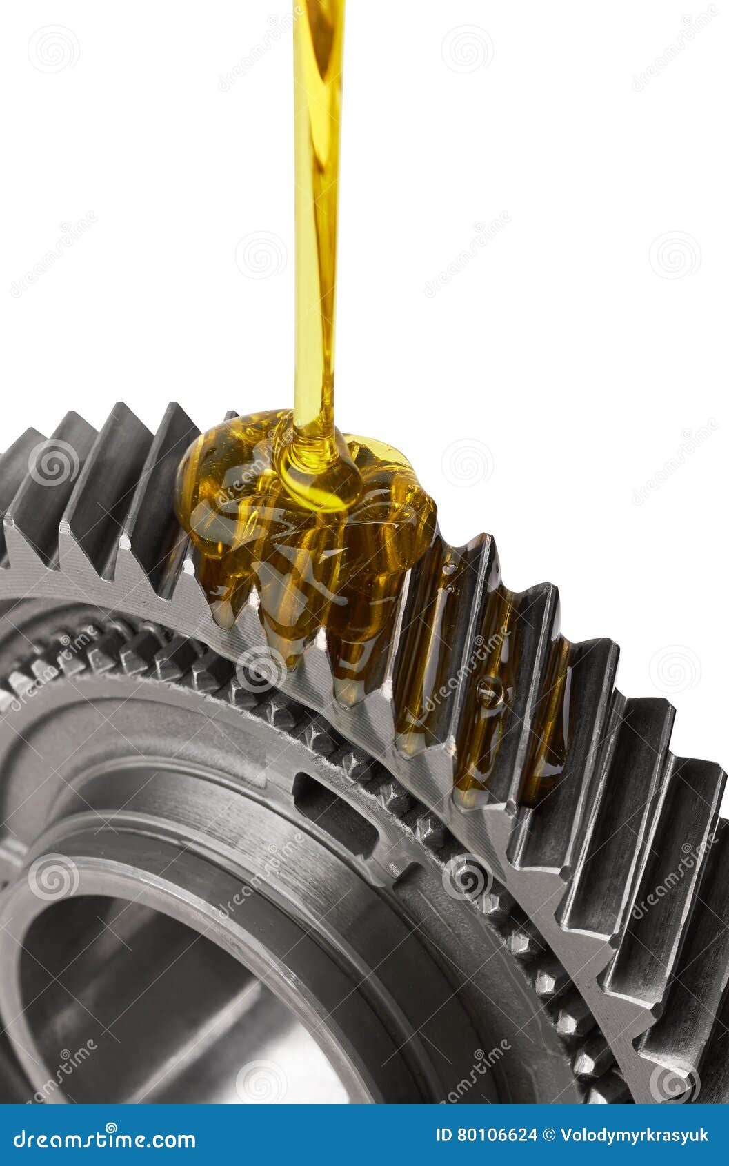 Oiling metal gear stock photo. Image of cogwheel, liquid - 80106624