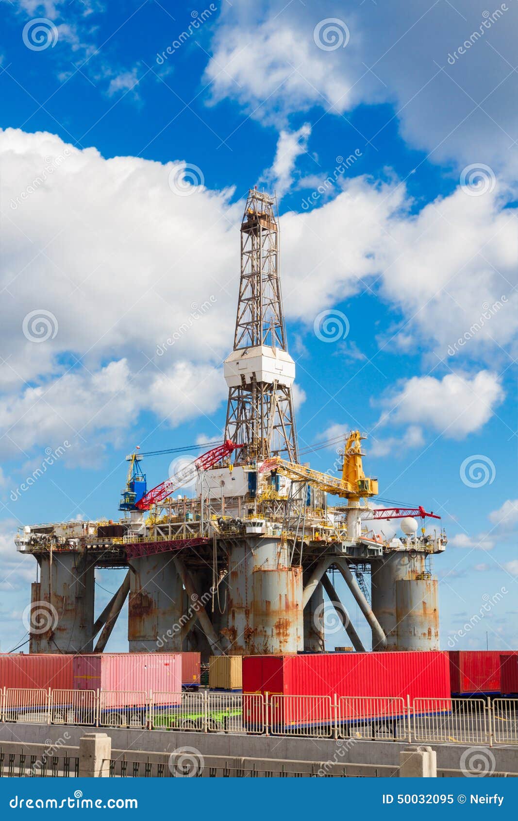 Oilp platform at port stock image. Image of gasoline - 50032095