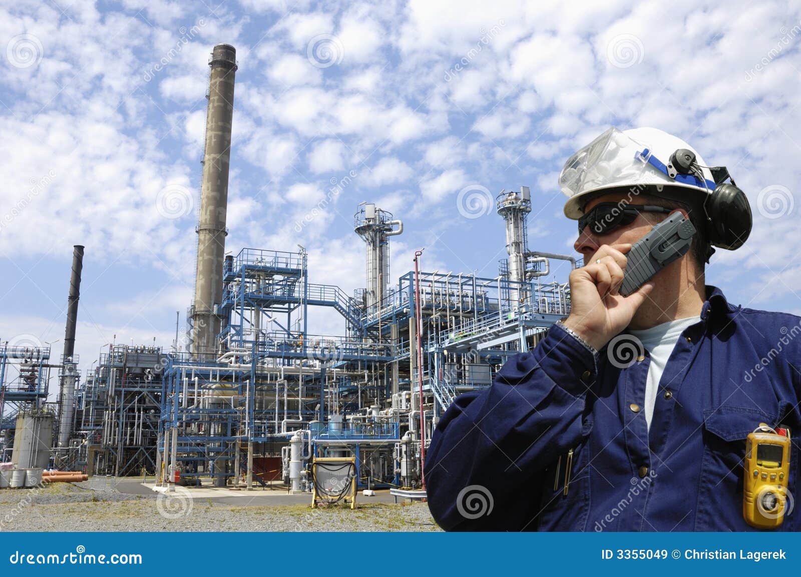 Oilrefinery and engineer stock image. Image of substance - 3355049