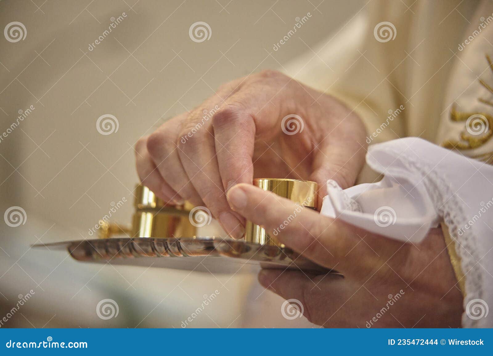 The oils for baptism. stock photo. Image of catholic - 235472444