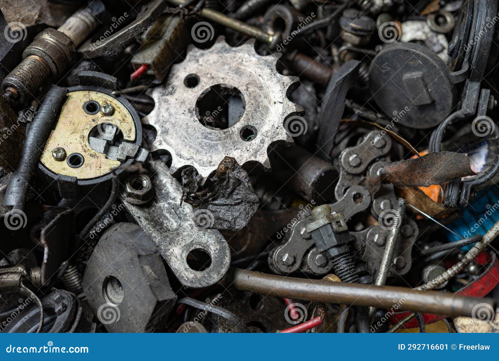 Oily and Dirty Hardware Tools in Box Stock Image - Image of people ...