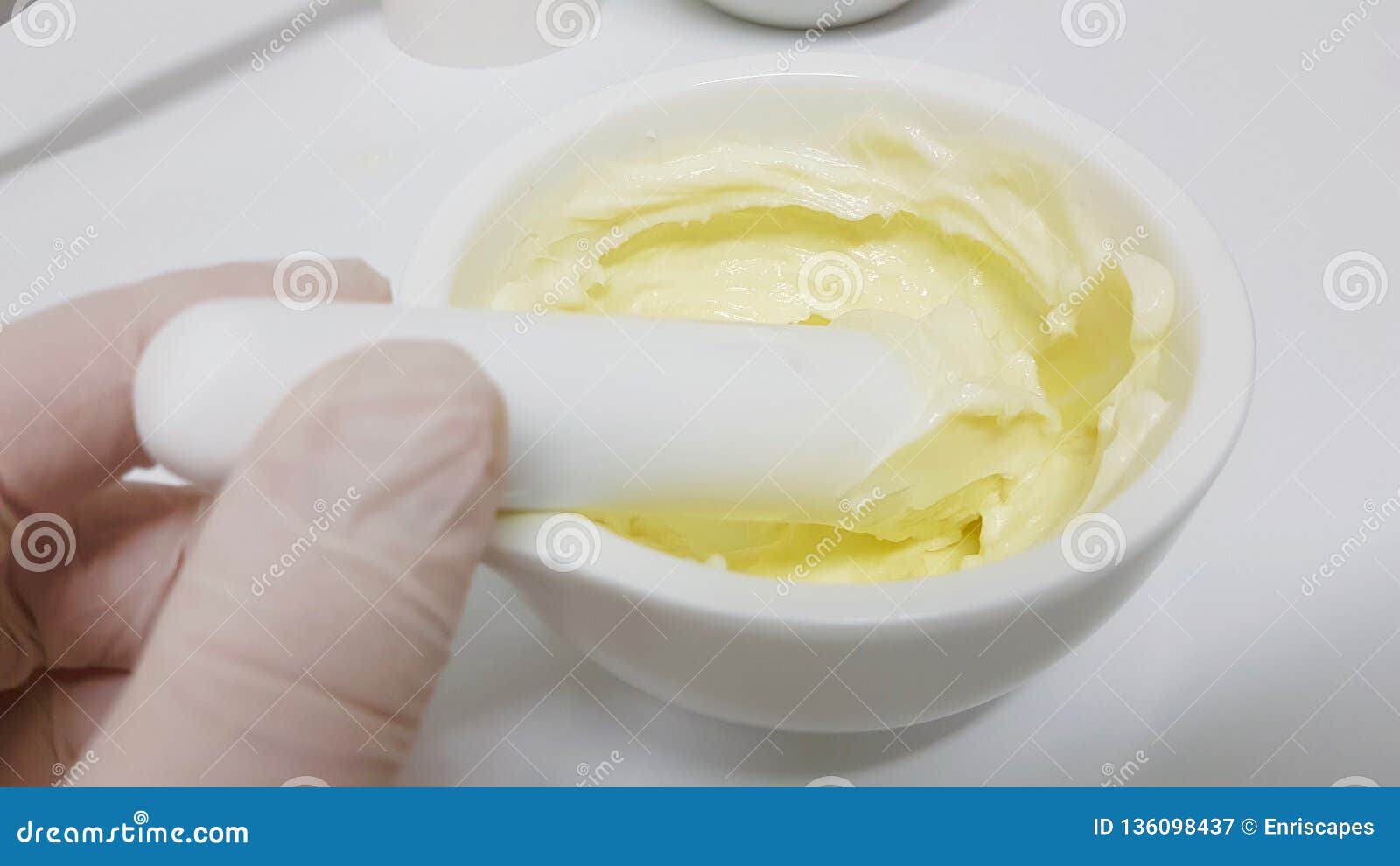 Ointment Compounding with Mortar Stock Image - Image of preparation ...
