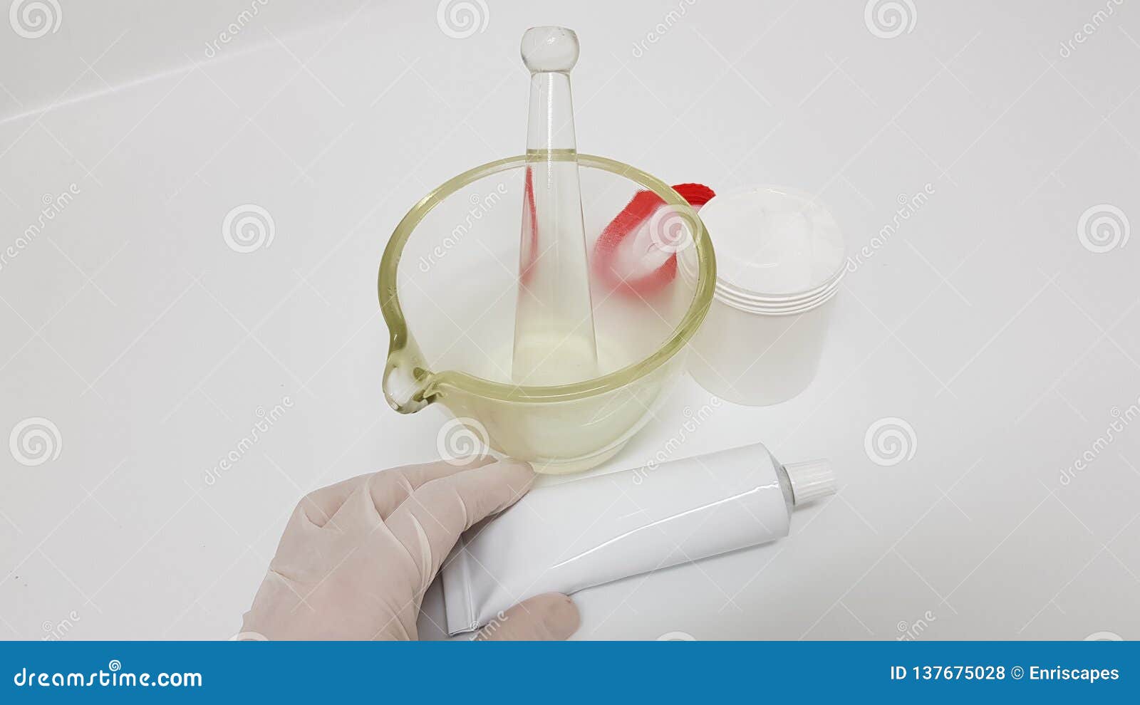 Ointment compounding stock photo. Image of cure, equipment - 137675028