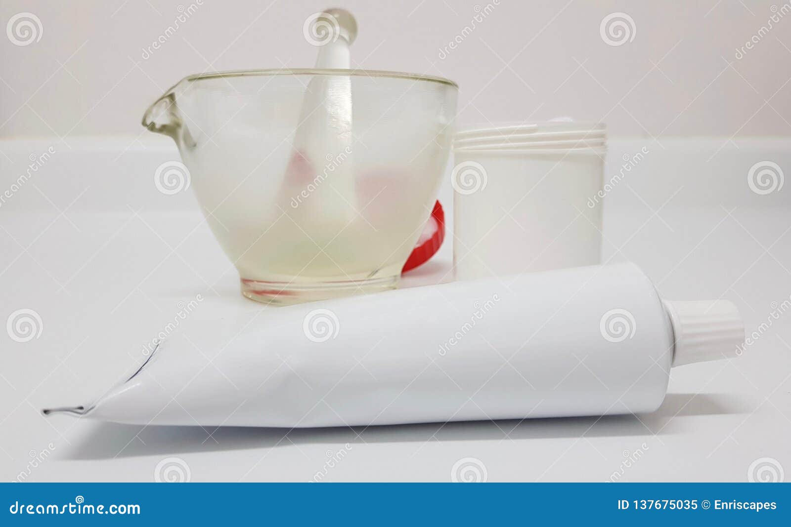 Ointment compounding stock image. Image of pharmacy - 137675035