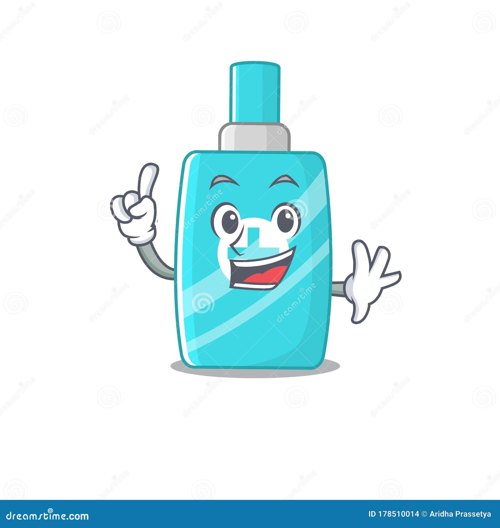 Ointment Cream Mascot Character Design with One Finger Gesture Stock ...