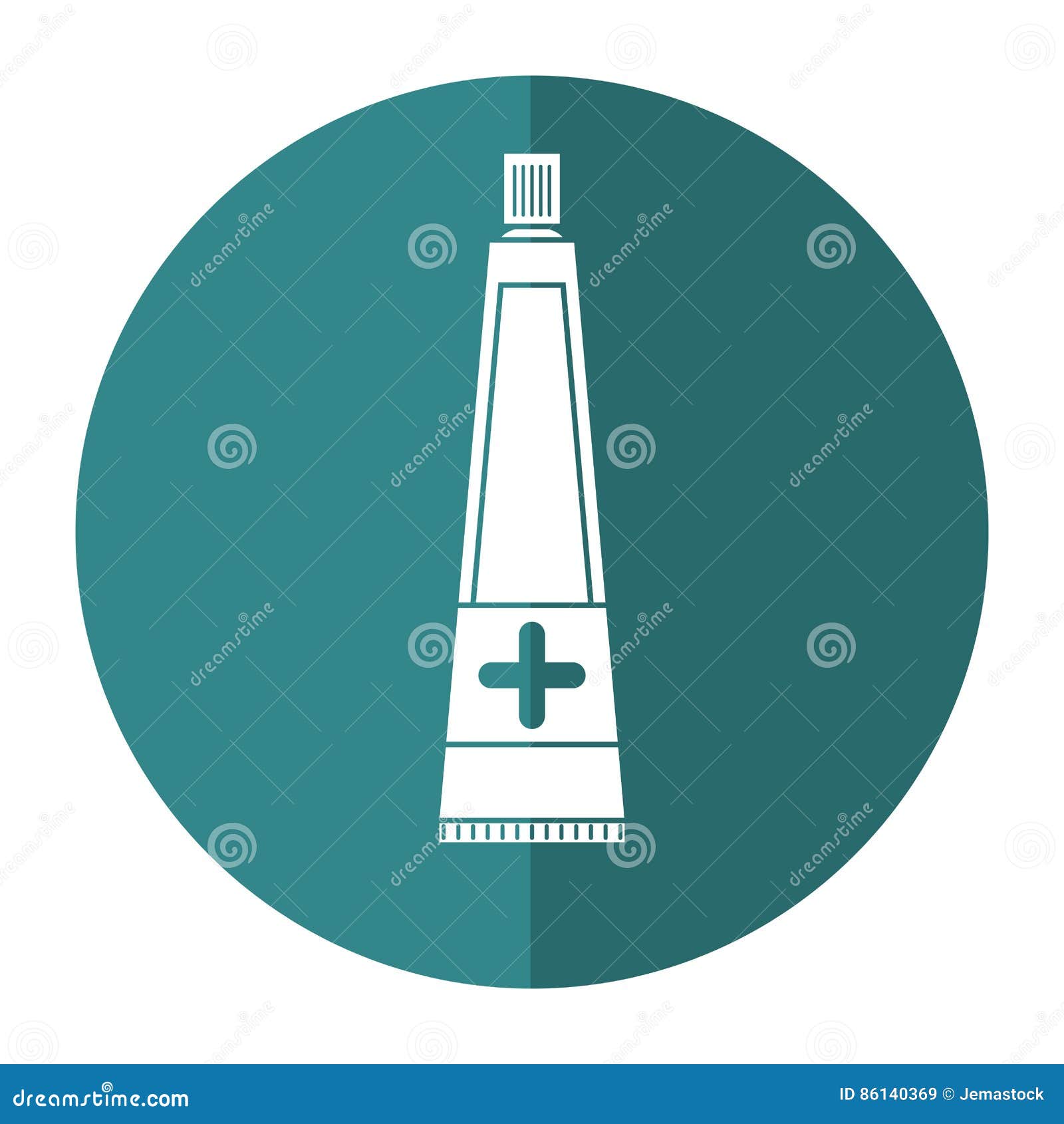 Ointment Cream Tube Medicine Shadow Stock Vector - Illustration of ...