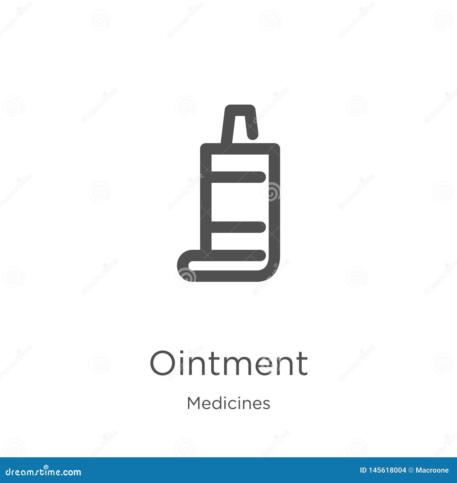 Ointment Icon Vector from Medicines Collection. Thin Line Ointment ...