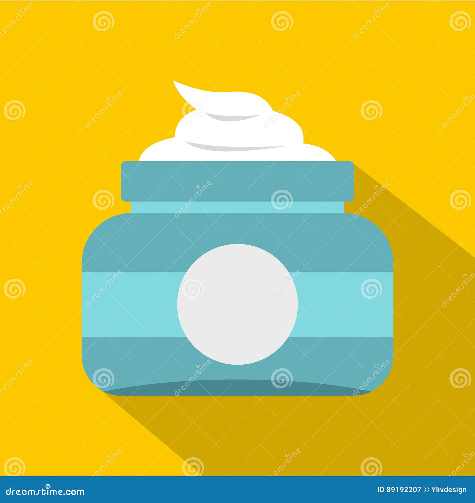 Ointment icon, flat style stock vector. Illustration of product - 89192207