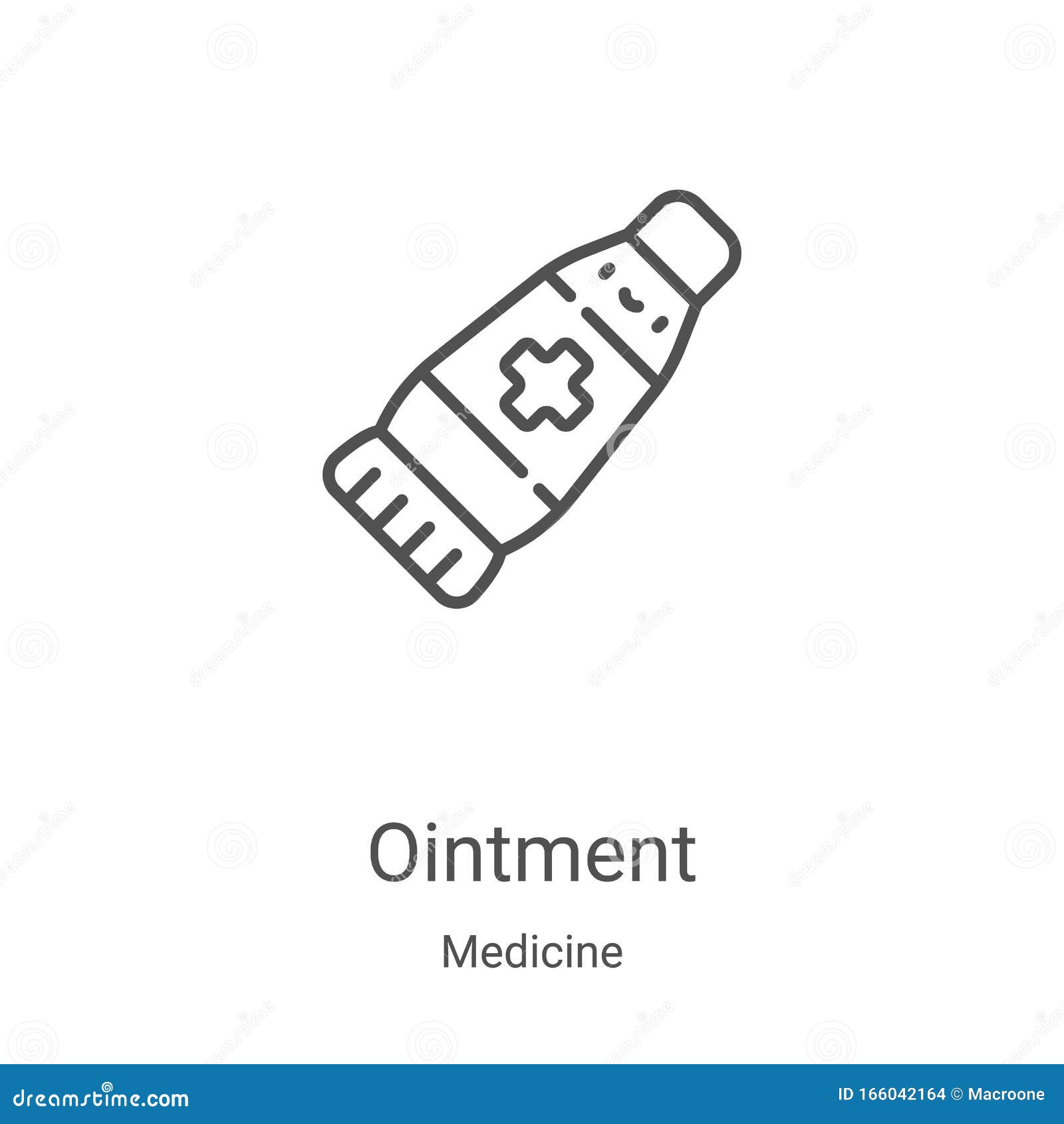 Ointment Icon Vector from Medicine Collection. Thin Line Ointment ...