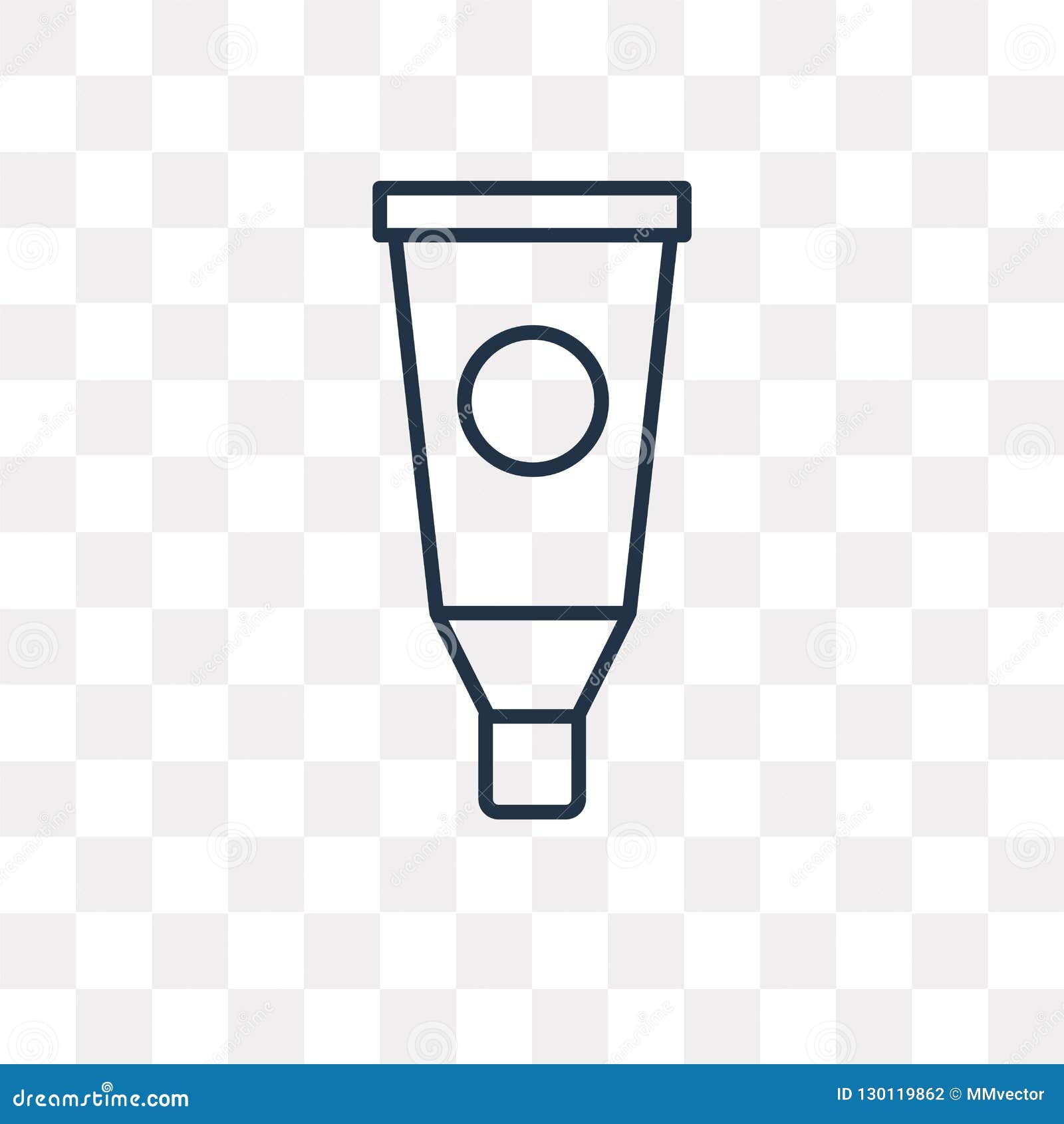 Ointment Vector Icon Isolated on Transparent Background, Linear Stock ...