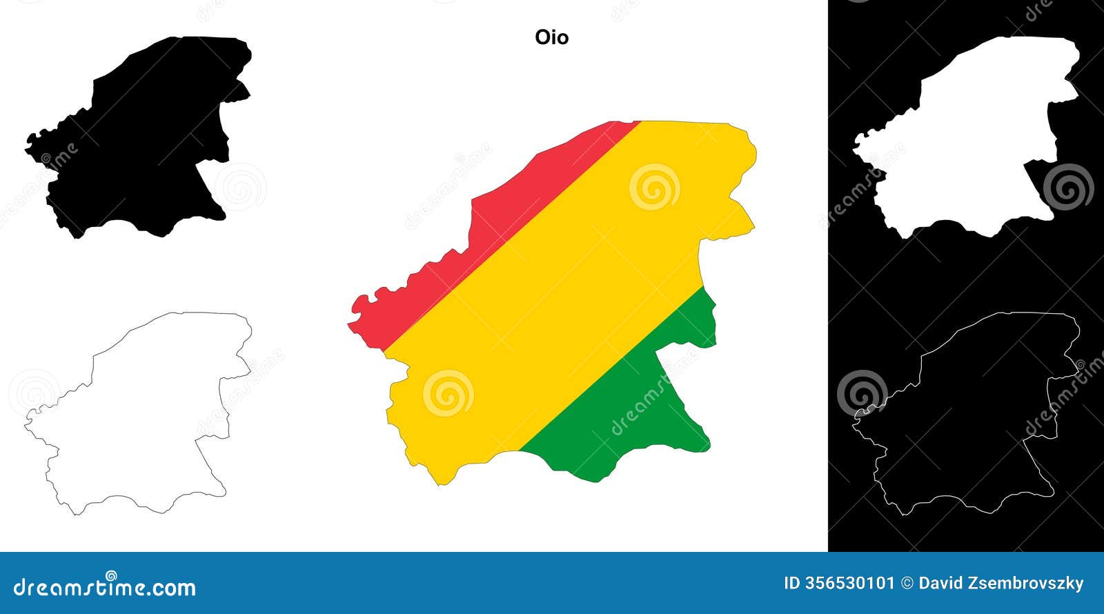 Oio outline map stock vector. Illustration of detailed - 356530101