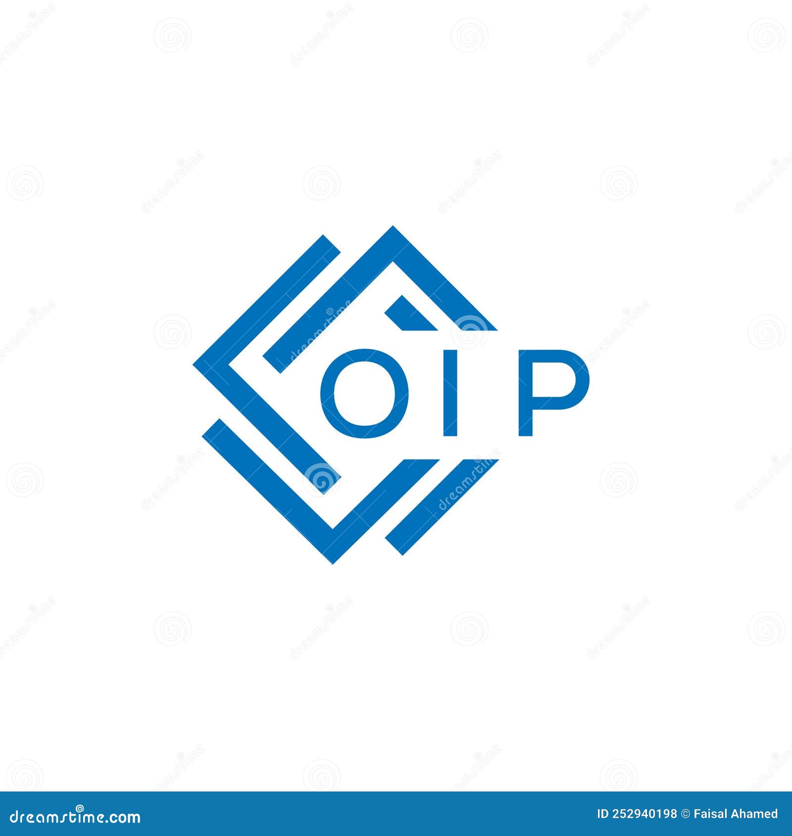 OIP Letter Logo Design on White Background. OIP Creative Circle Letter ...