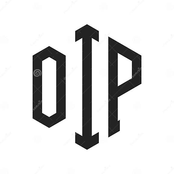 OIP Logo Design. Initial Letter OIP Monogram Logo Using Hexagon Shape ...