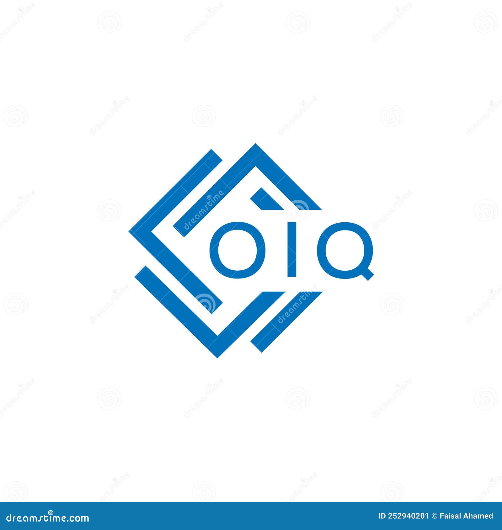 OIQ Letter Logo Design on White Background. OIQ Creative Circle Letter ...