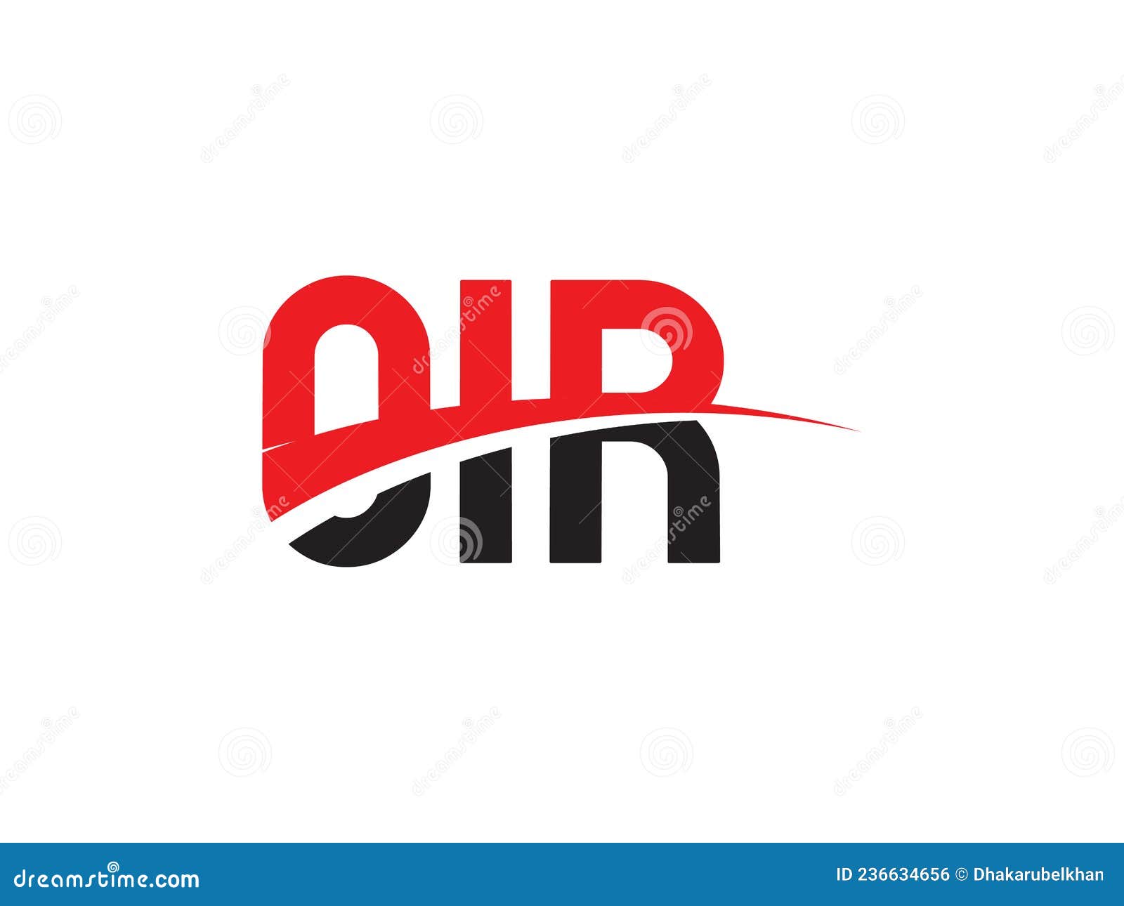 OIR Letter Initial Logo Design Vector Illustration Stock Vector ...