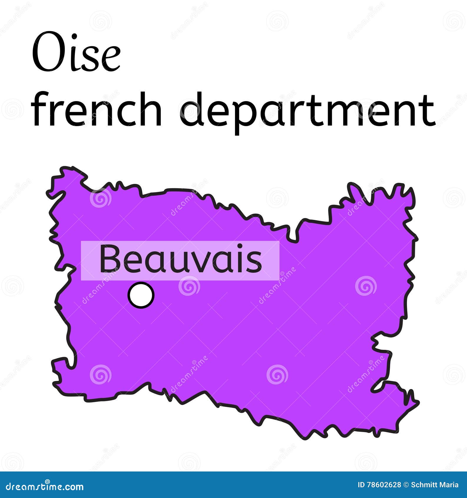 Var French Department Map Cartoon Vector | CartoonDealer.com #79613759