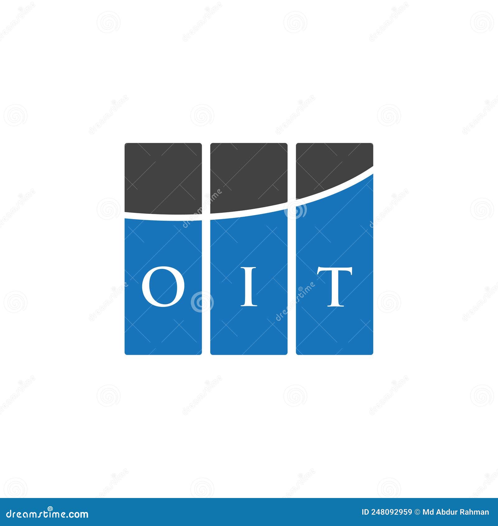 OIT Letter Logo Design on WHITE Background. OIT Creative Initials ...
