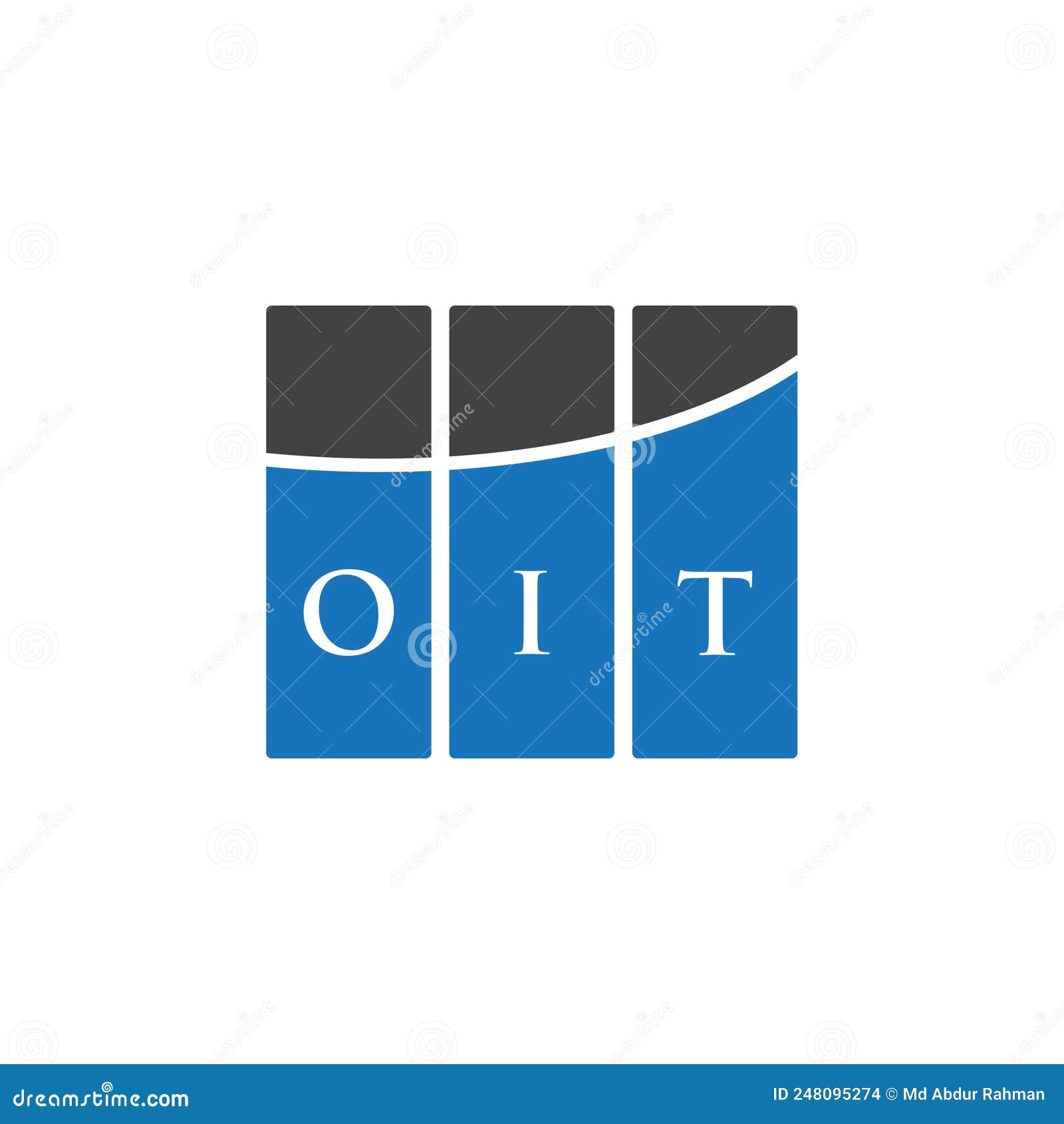 OIT Letter Logo Design on WHITE Background. OIT Creative Initials ...