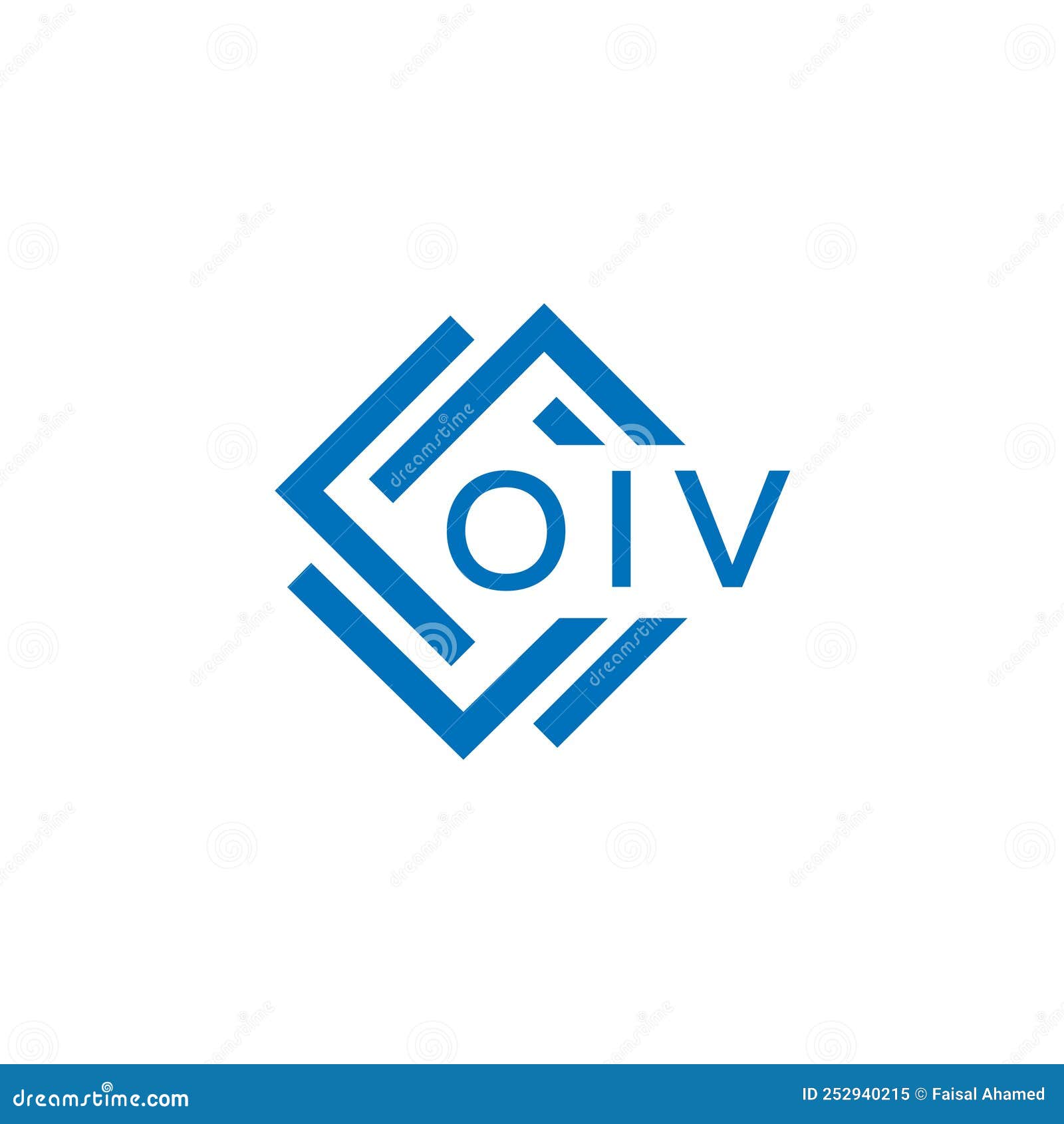 OIV Letter Logo Design on White Background. OIV Creative Circle Letter ...