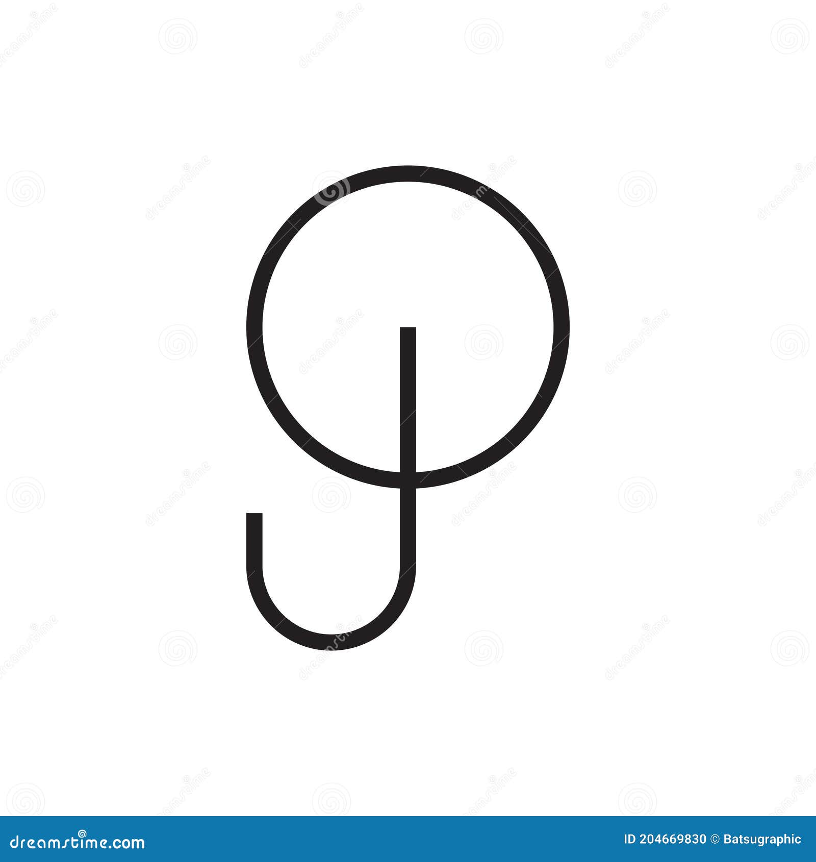 Oj Initial Letter Vector Logo Icon Stock Vector - Illustration of ...