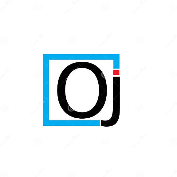 OJ Letter Initial Icon Logo Design Inspiration Vector Template Stock ...