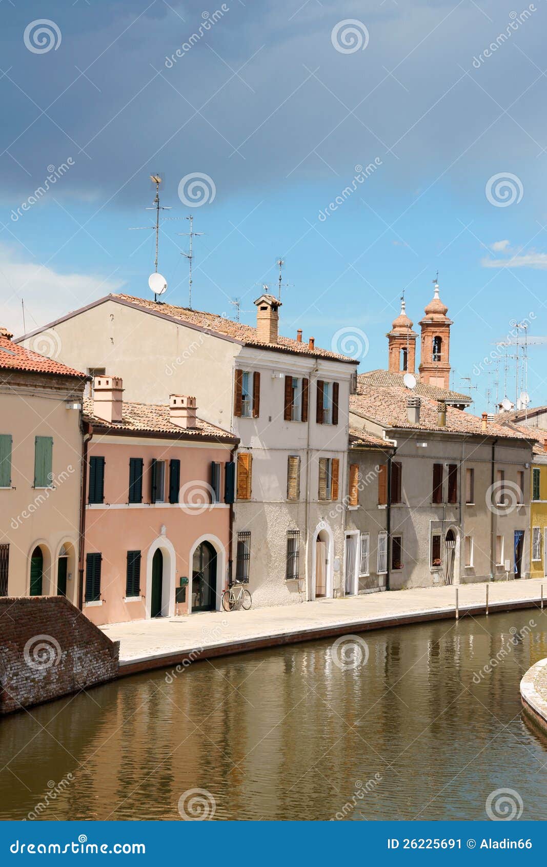 Ojeada De Comacchio, Italia Imagen de archivo - Imagen de ojeada ...
