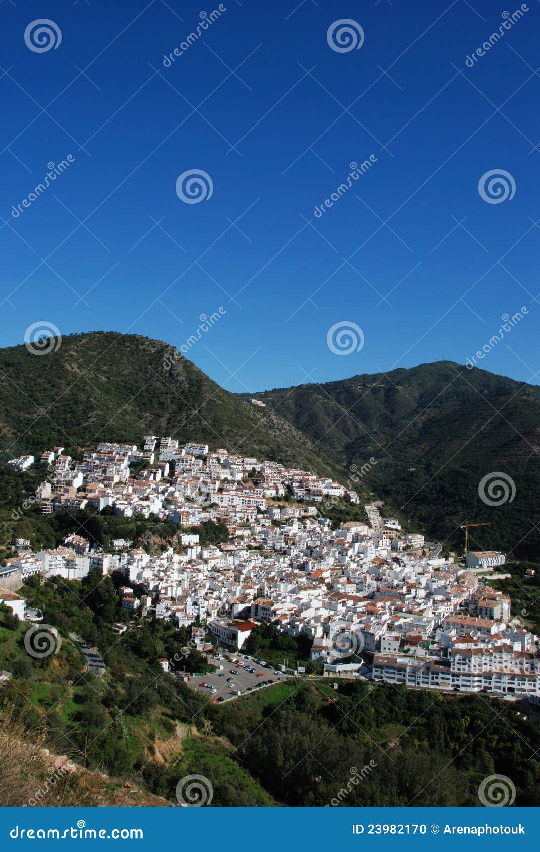 Ojen, Andalusia, Spain. stock photo. Image of landscapes - 23982170