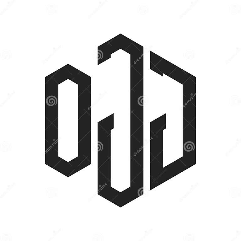 OJJ Logo Design. Initial Letter OJJ Monogram Logo Using Hexagon Shape ...