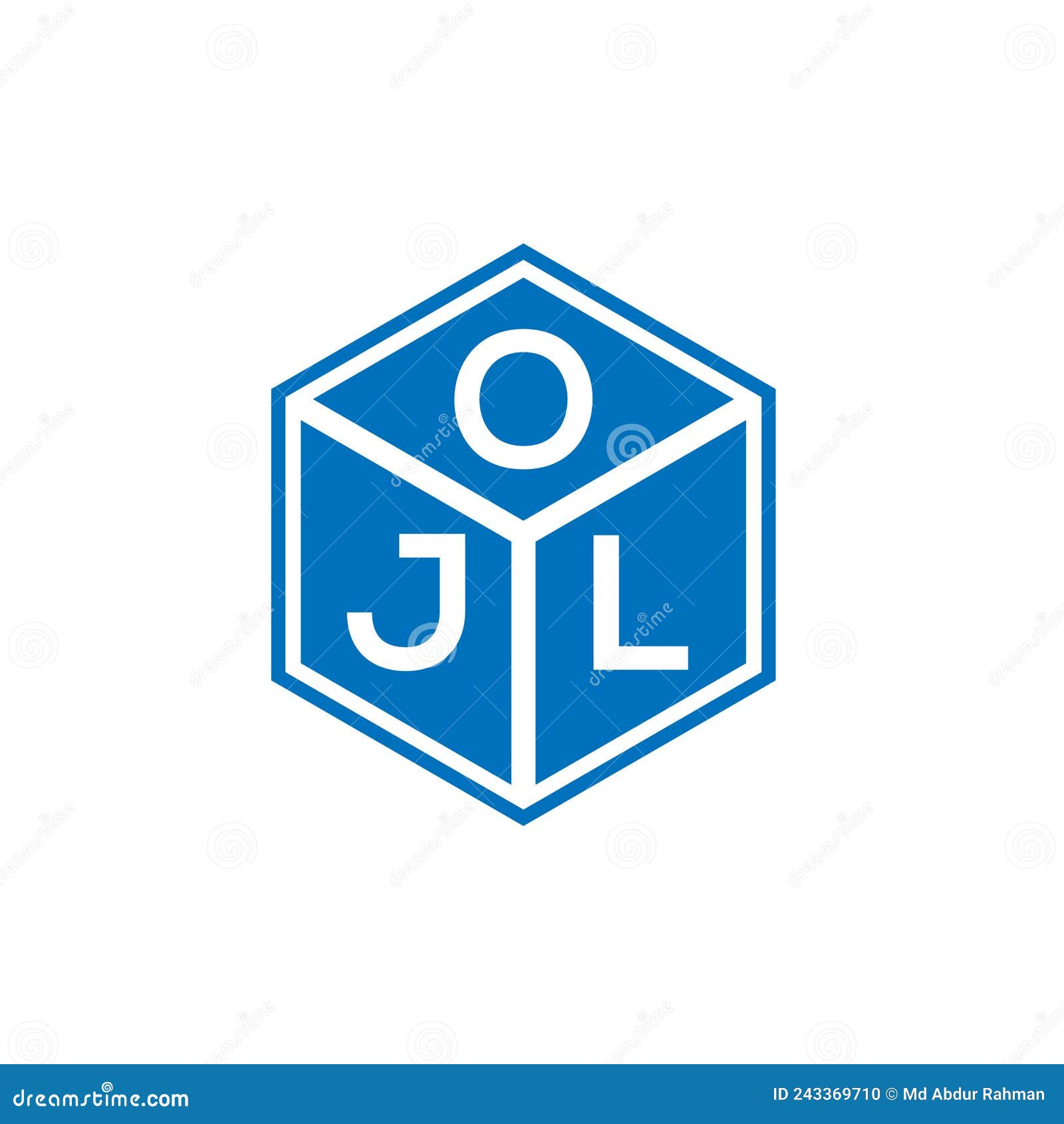 OJL Letter Logo Design on Black Background. OJL Creative Initials ...