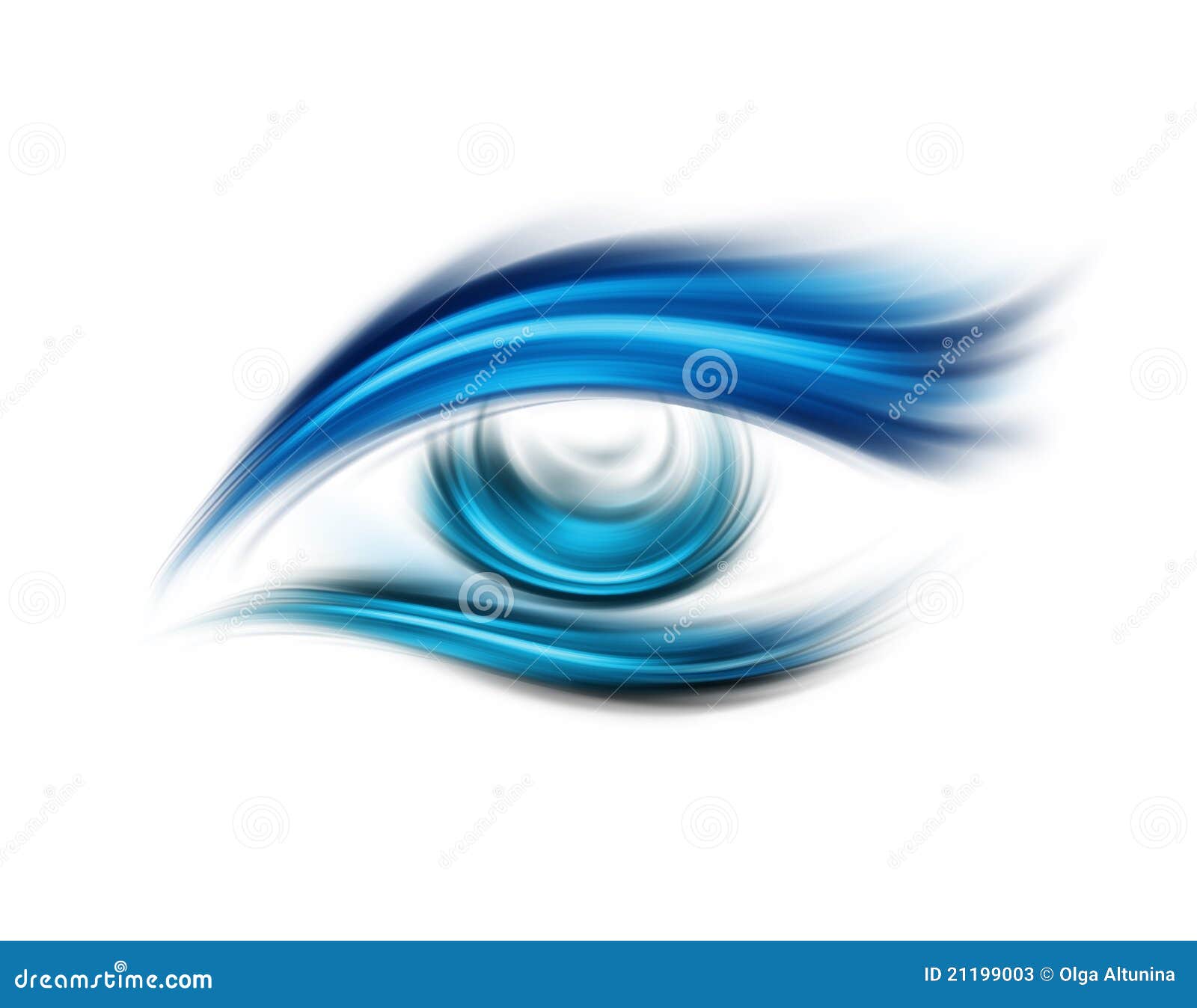 Ojo abstracto stock de ilustración. Ilustración de futurista - 21199003